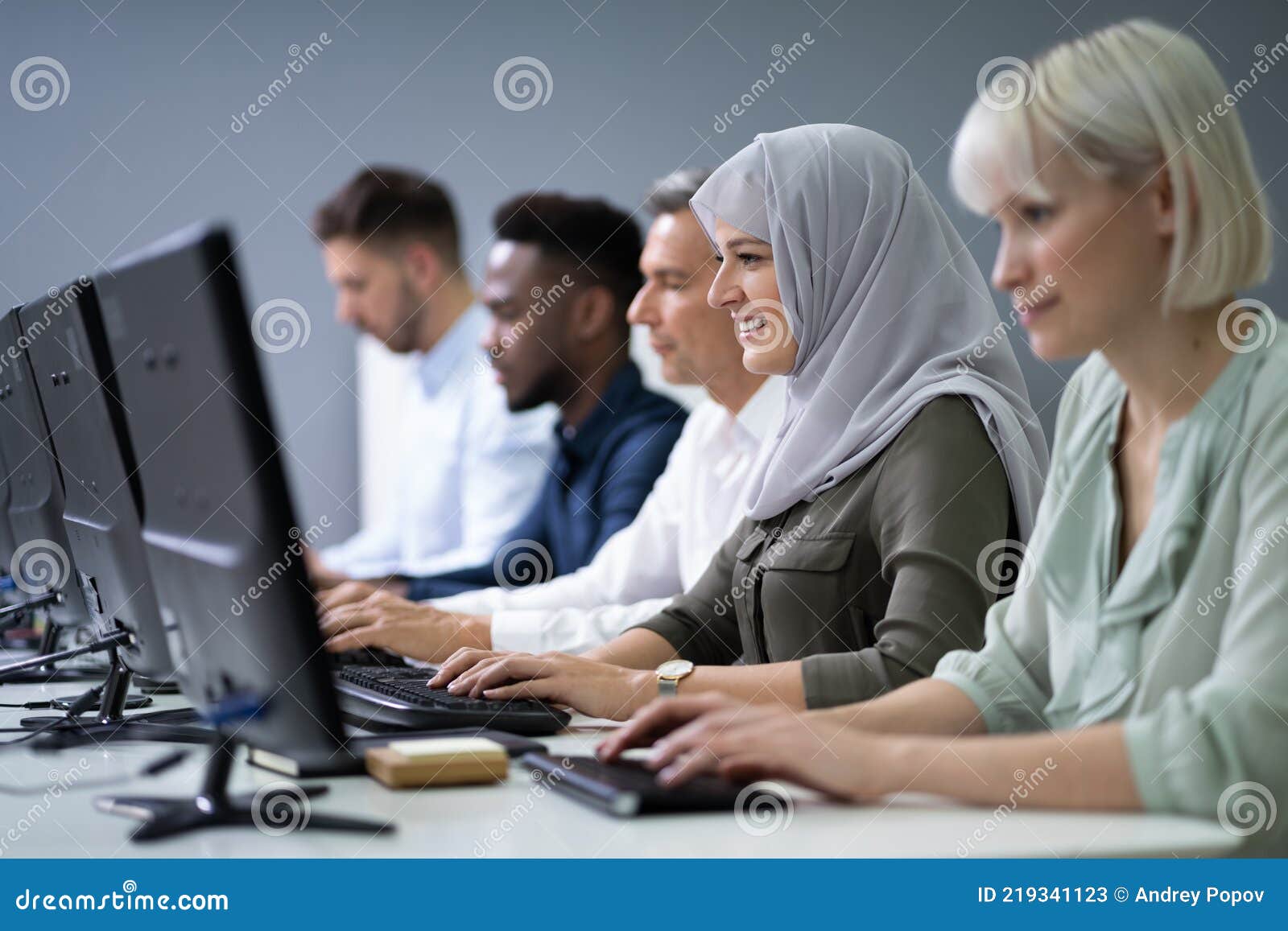 Business Executives Using Computer Stock Image - Image of corporate ...