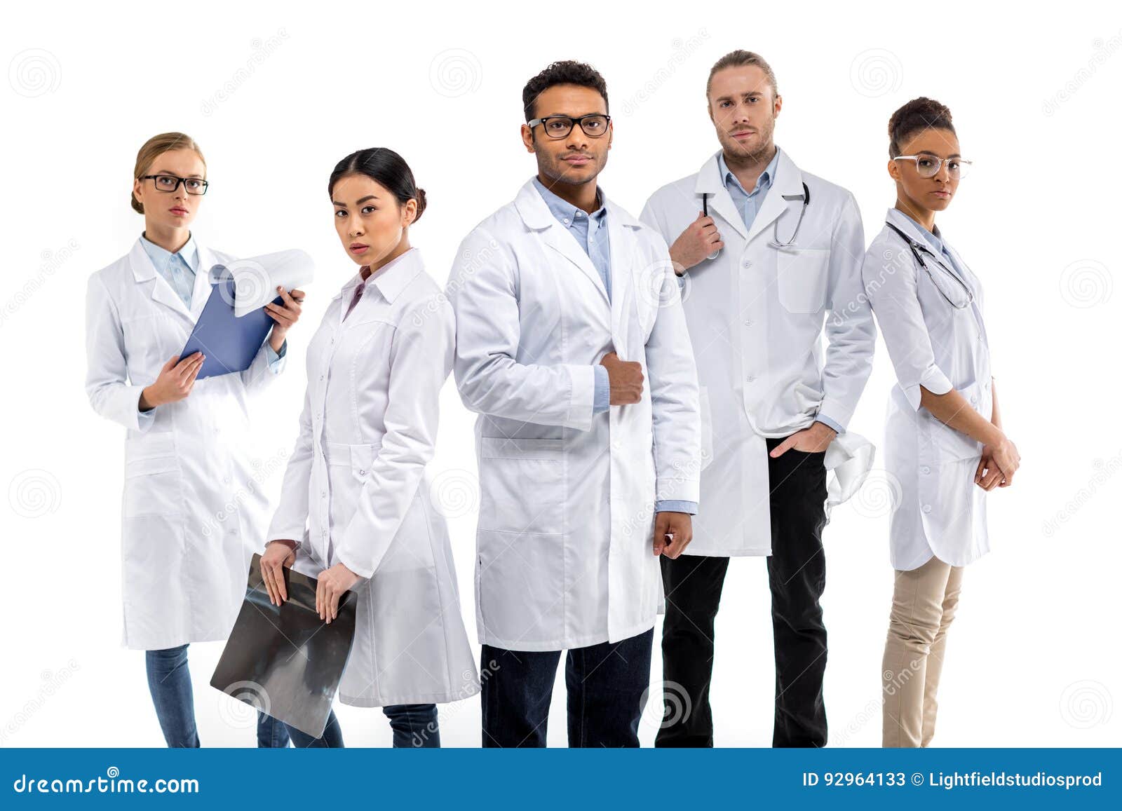 Group of Young Confident Professional Doctors Standing Together Stock ...