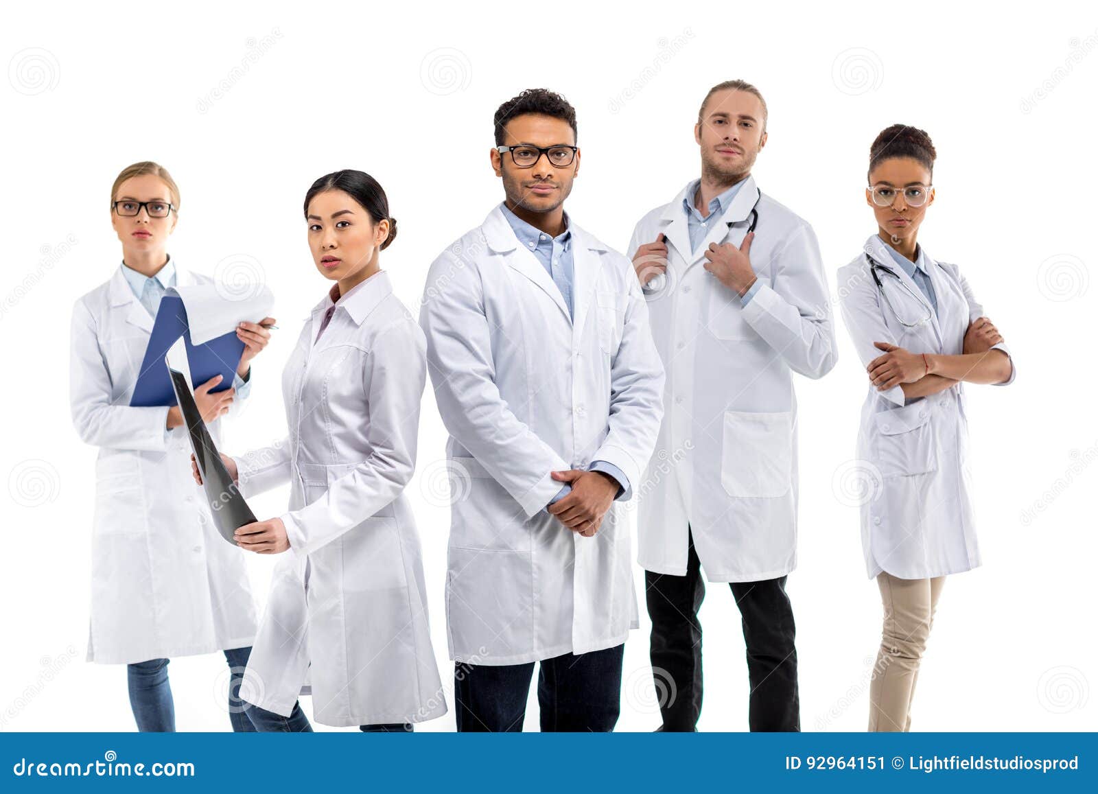 Group of Young Confident Professional Doctors Standing Together Stock ...