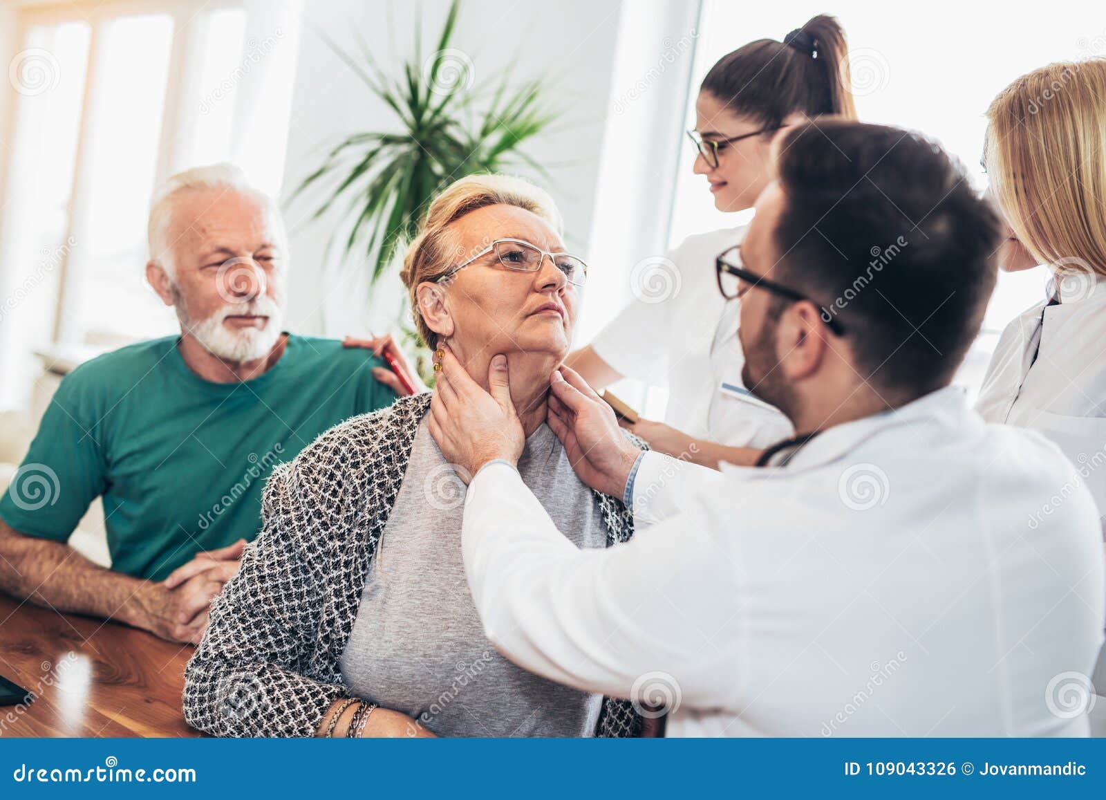 Young Doctor during Home Visit Senior People Stock Photo - Image of ...