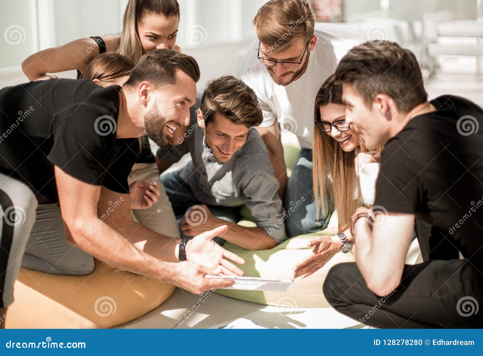 Group of Young Entrepreneurs Discuss the Strategy of the Business ...