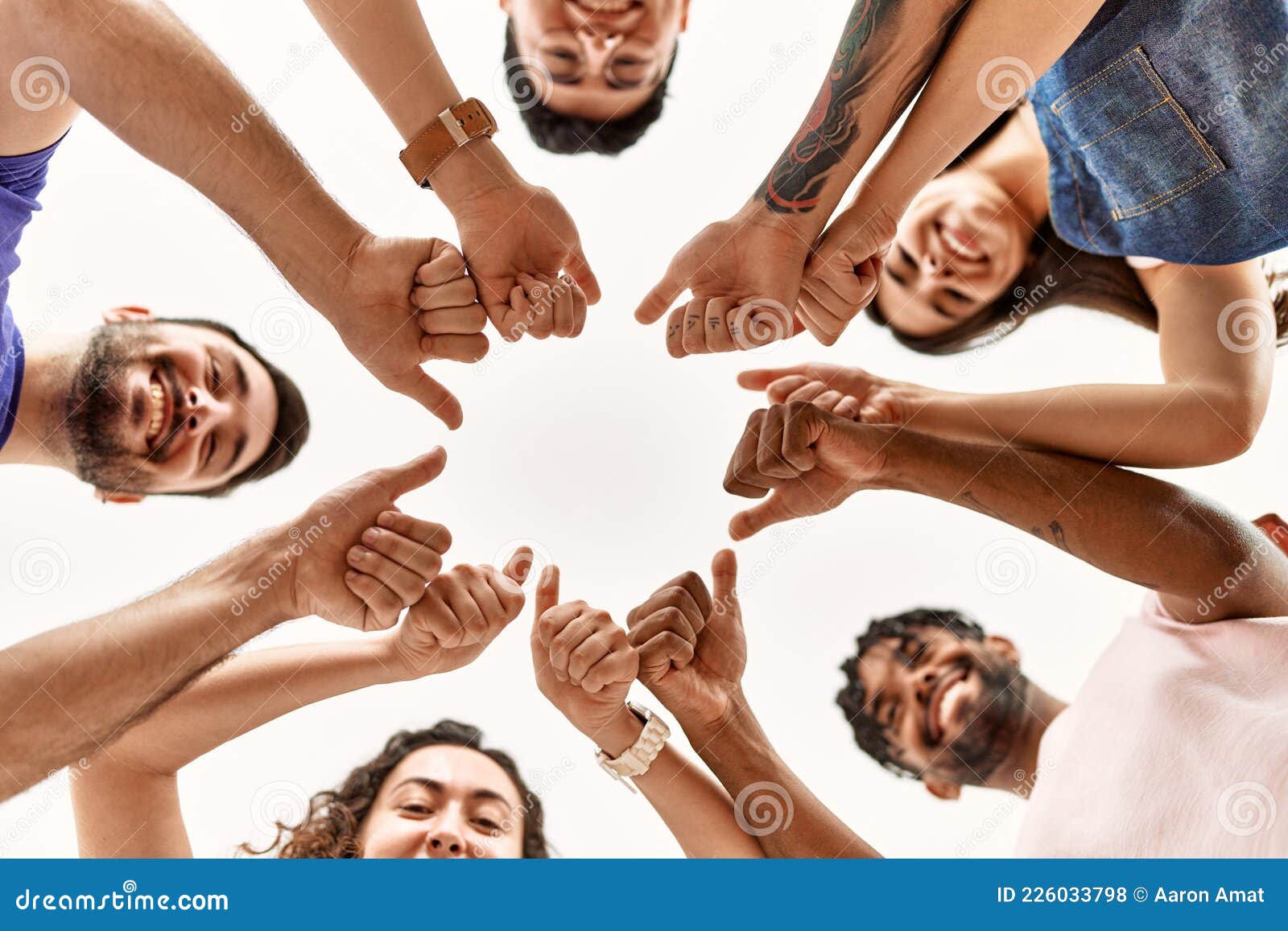 Group of Young Friends with Hands Together Stock Photo - Image of ...
