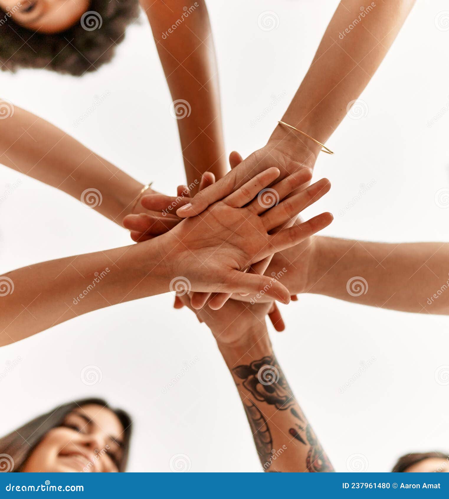Group of Young Friends with Hands Together Stock Photo - Image of enjoy ...