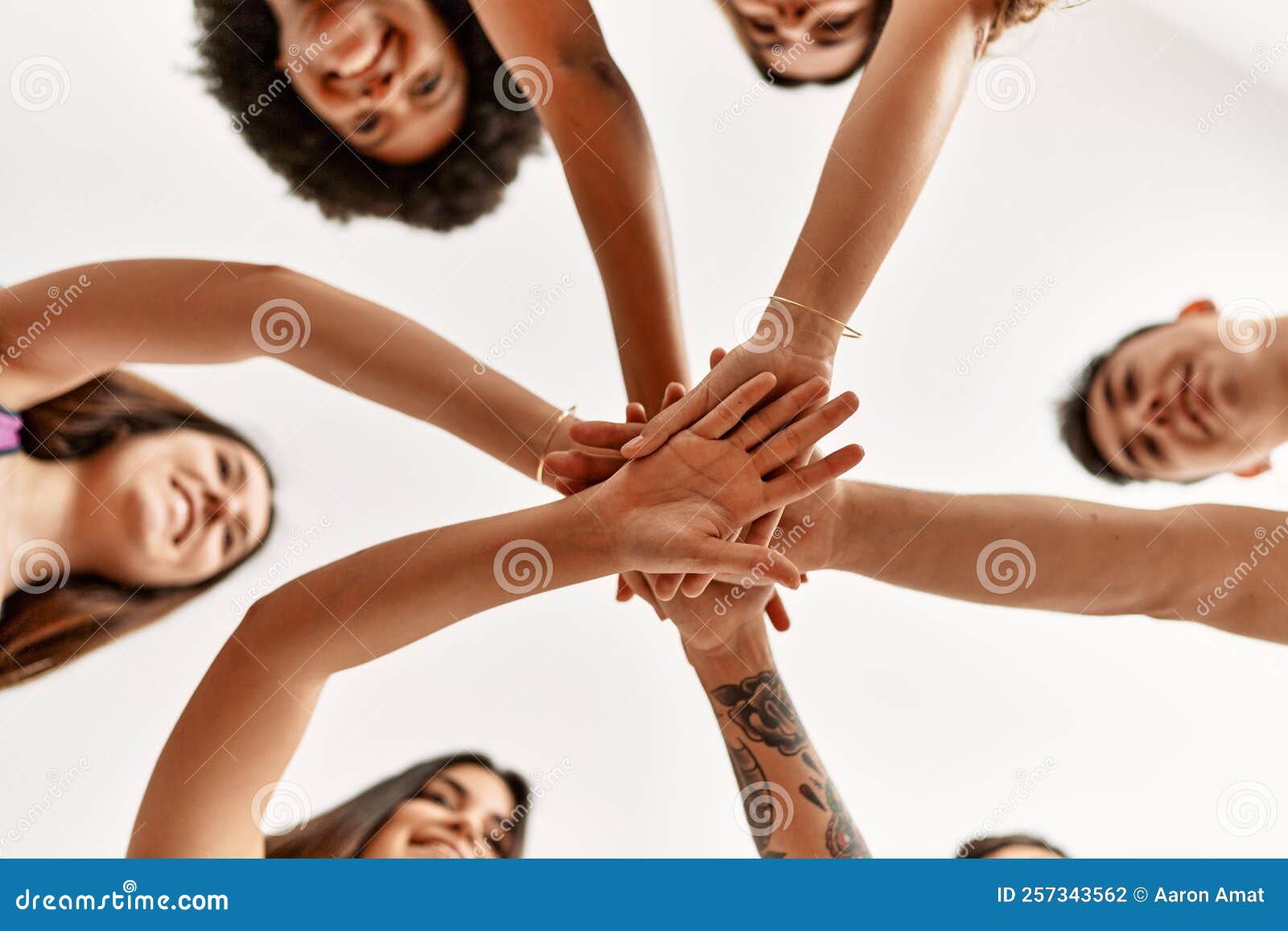 Group of Young Friends with Hands Together Stock Photo - Image of hands ...