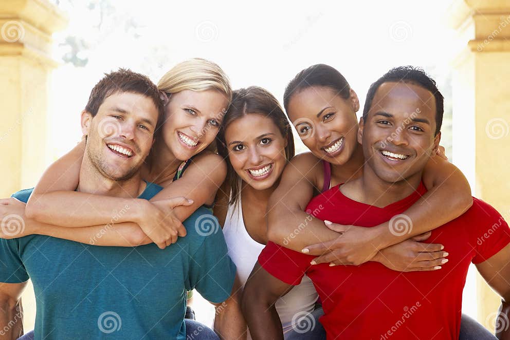Group of Young Friends Having Fun Together Stock Photo - Image of happy ...