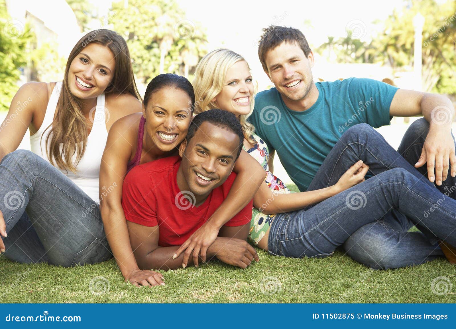 Group of Young Friends Having Fun Together Stock Image - Image of ...