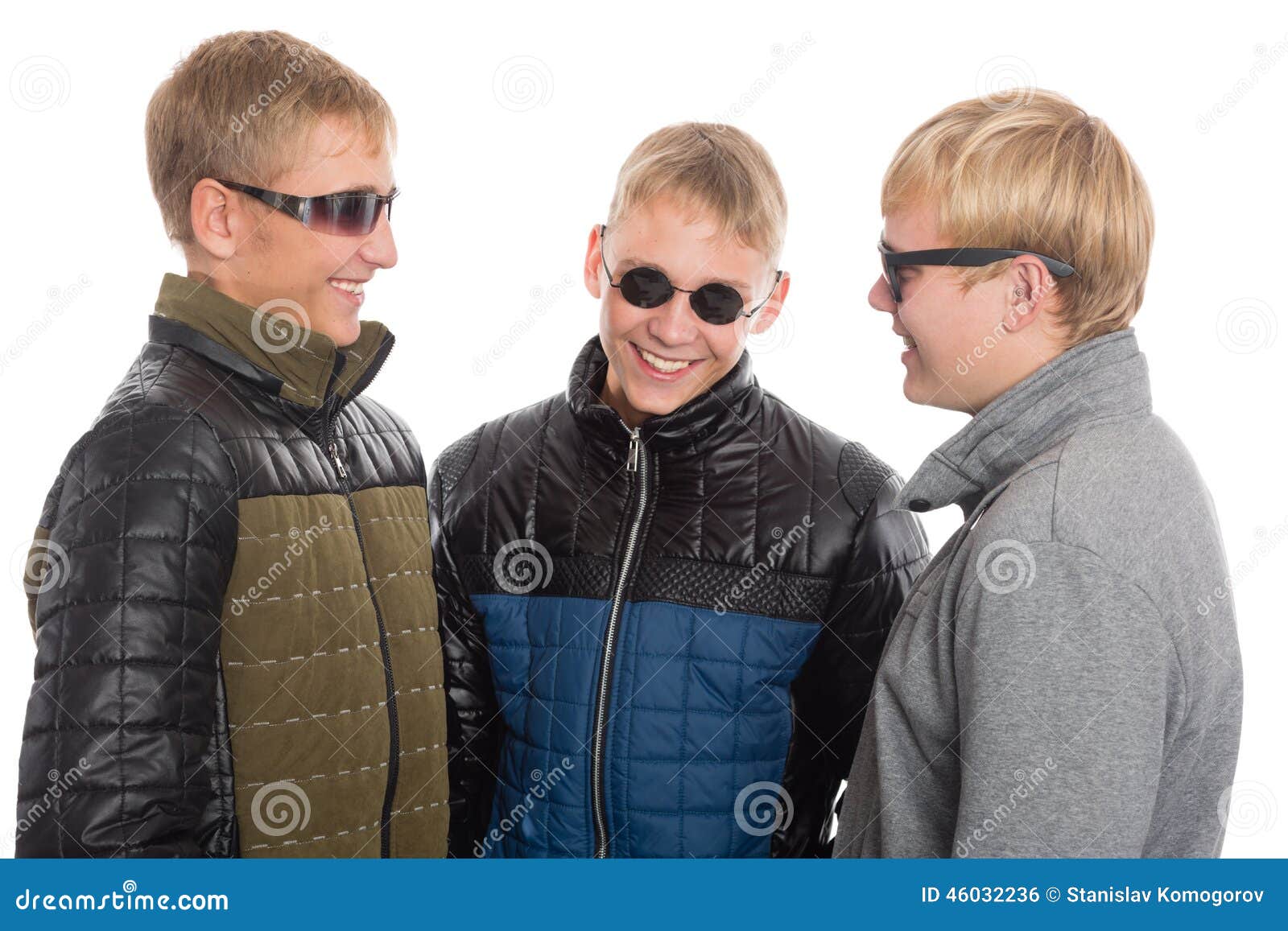 Group of Young Guys Communicate Stock Photo - Image of beautiful ...