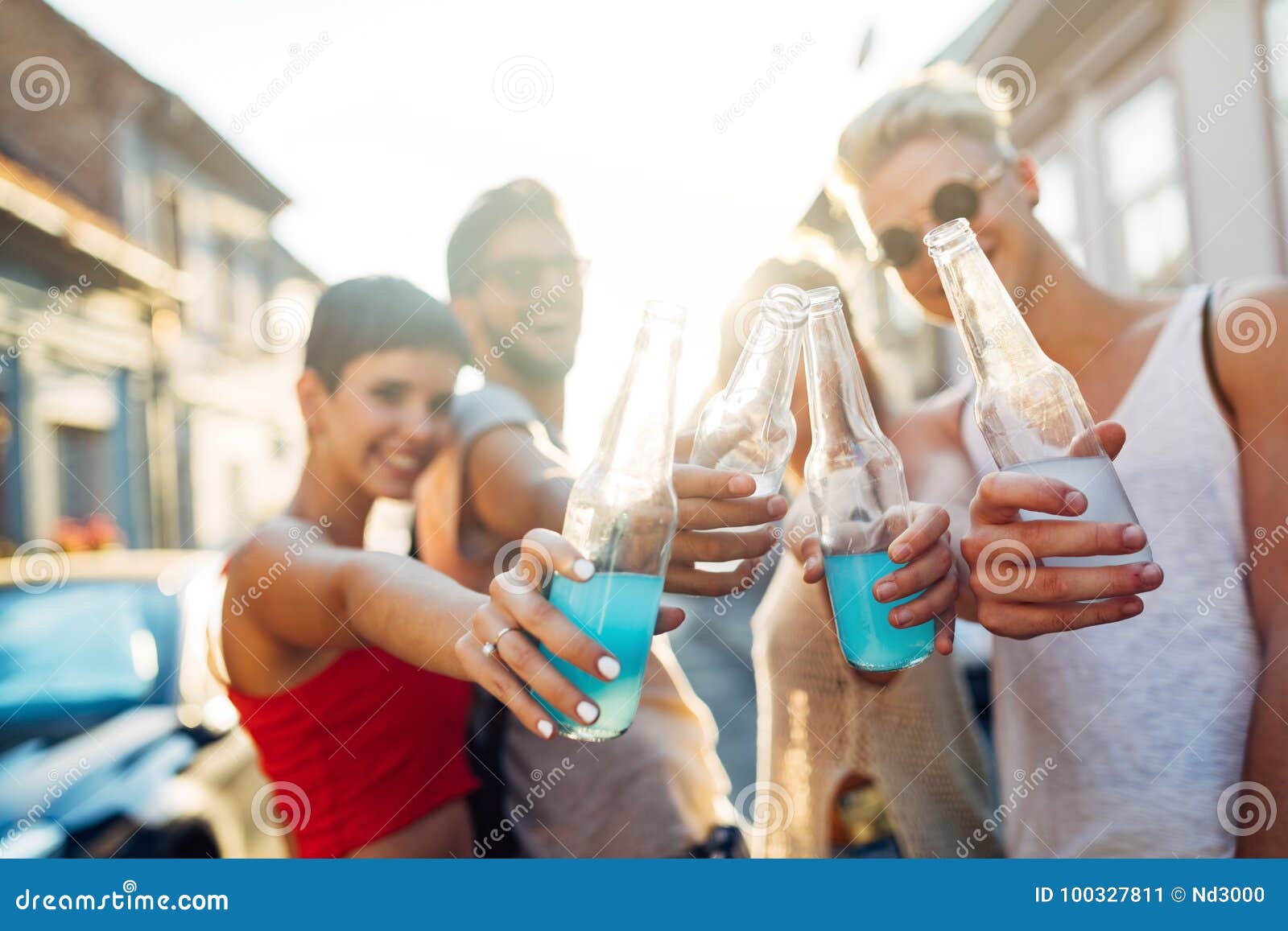 Group of Young Happy Friends Having Fun Time Stock Image - Image of ...