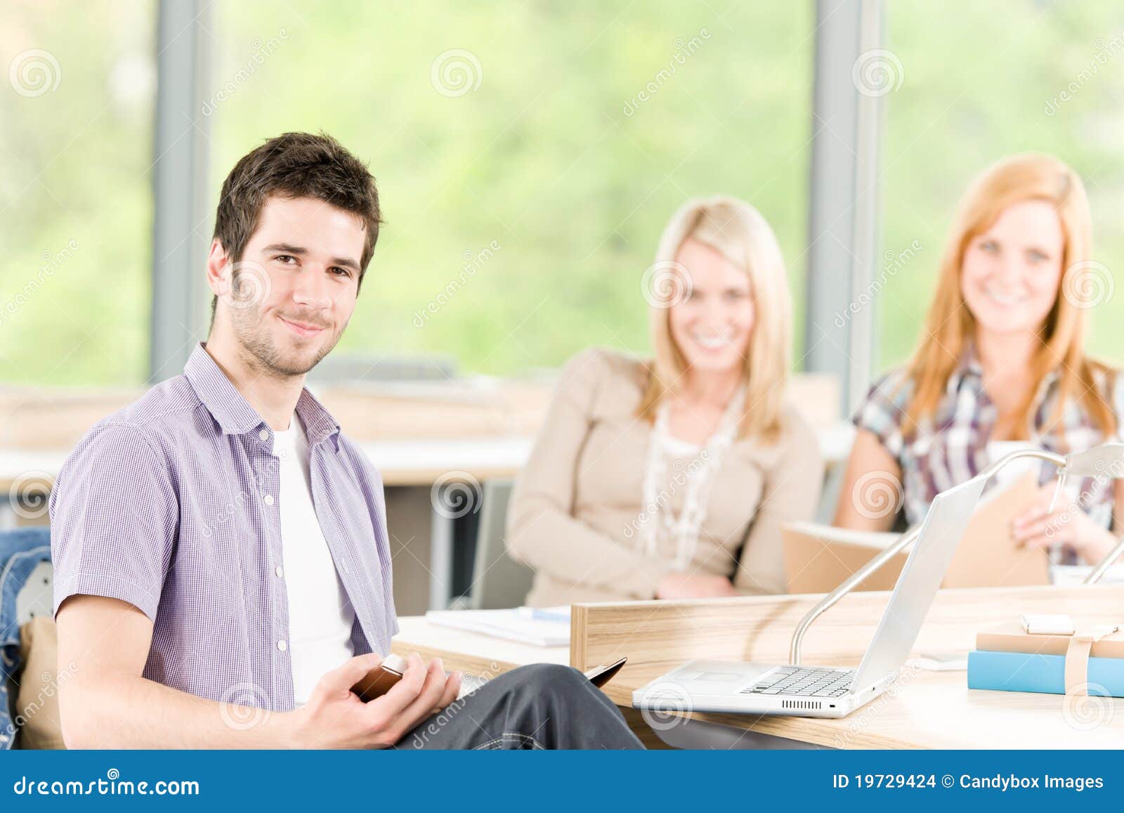 Group of Young High School Students Learning Stock Photo - Image of ...