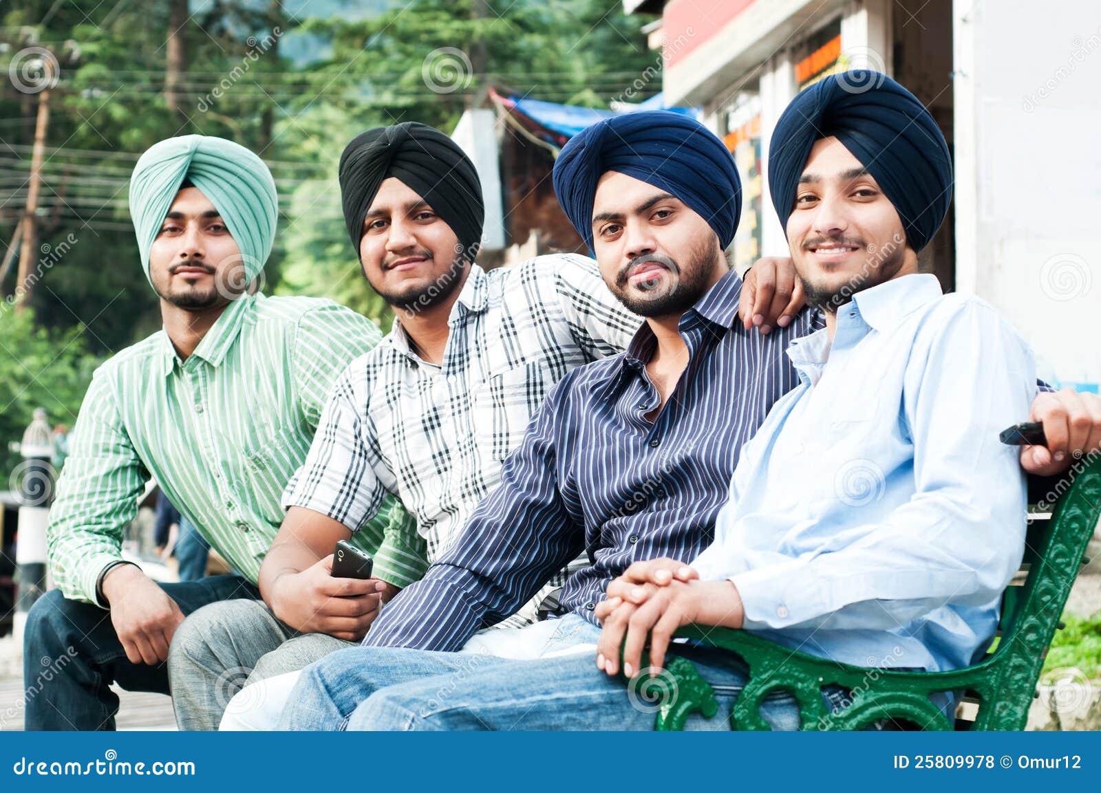 Group Of Young Indian Man Sikh Stock Photo - Image: 25809978