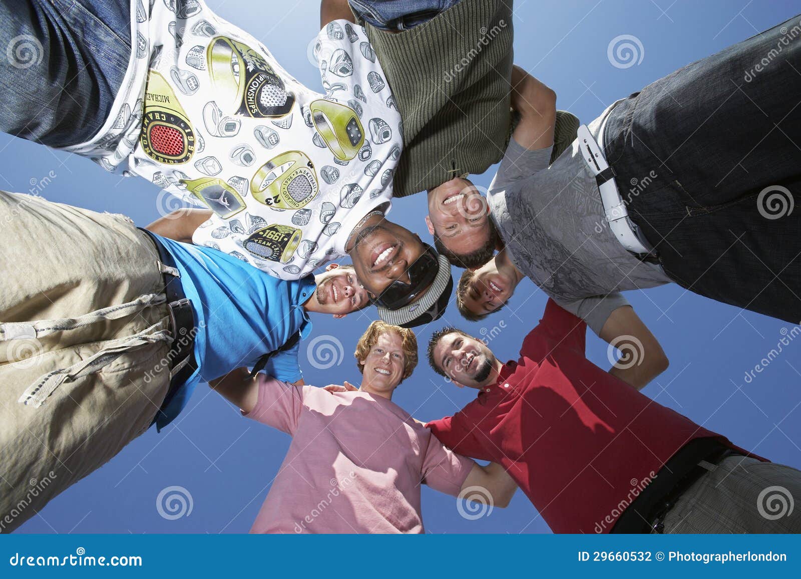 Group of Young Men in Circle Stock Photo - Image of friendship, friend ...