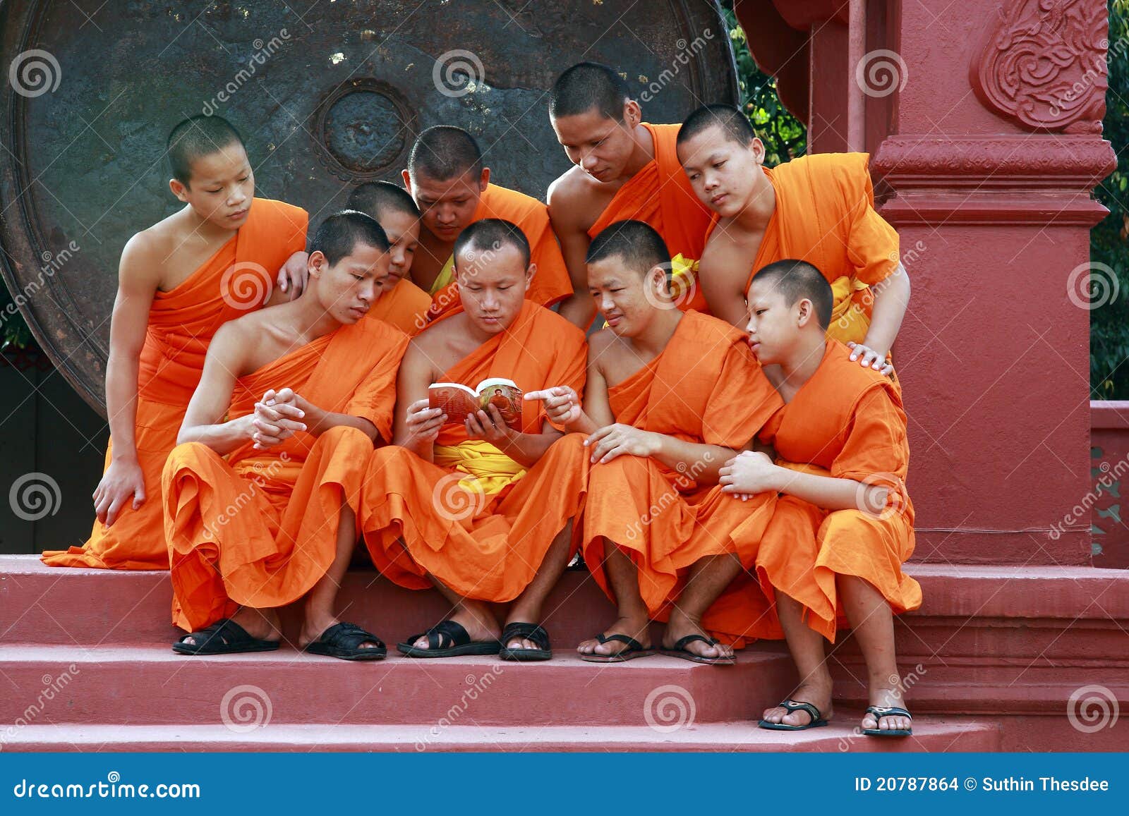 Group young monk editorial stock image. Image of spiritual - 20787864