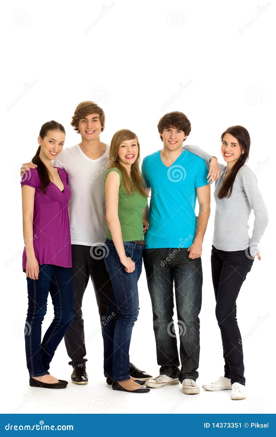 Group of young people stock image. Image of friends, five - 14373351