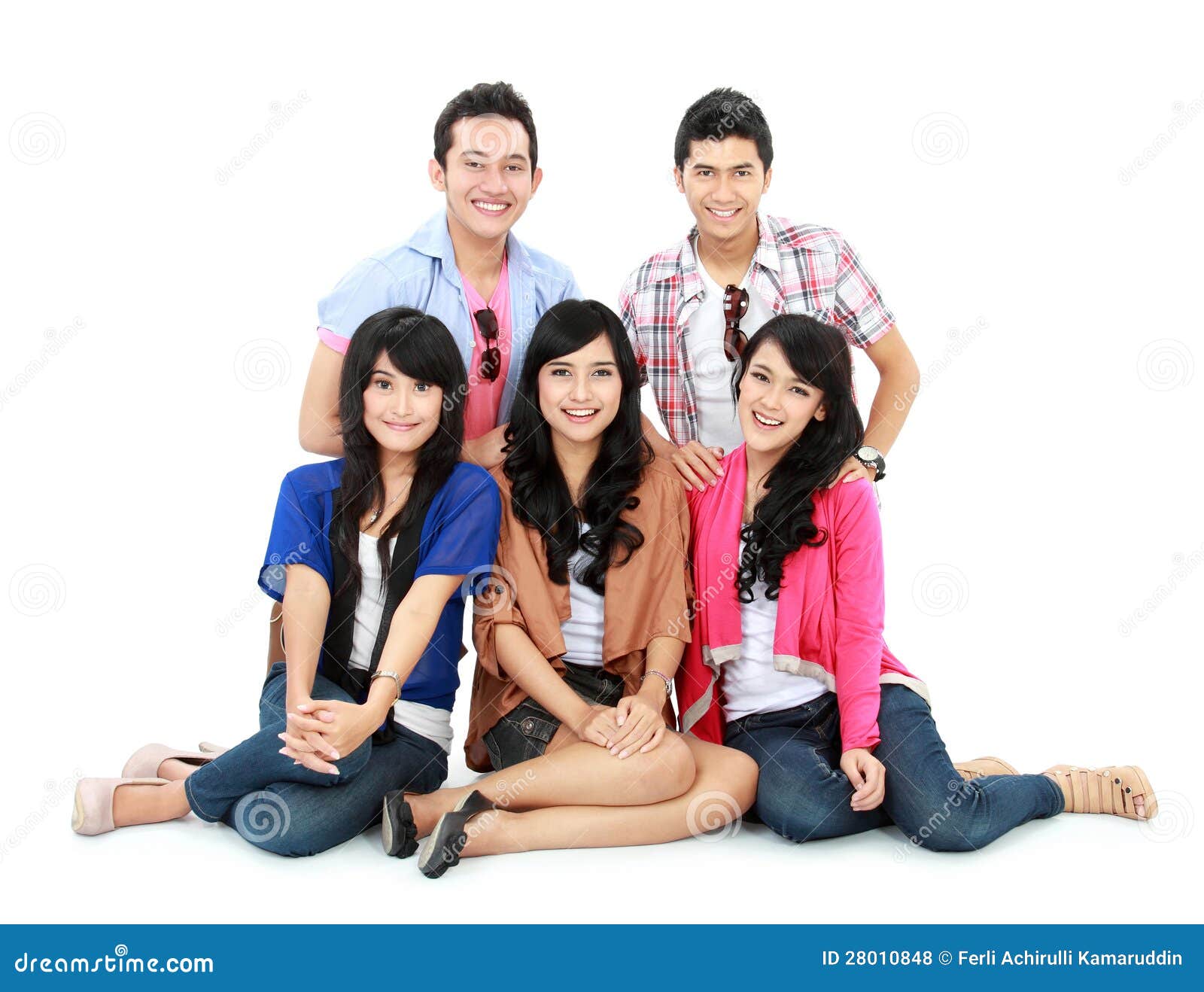 Group of young people stock photo. Image of girl, casual - 28010848