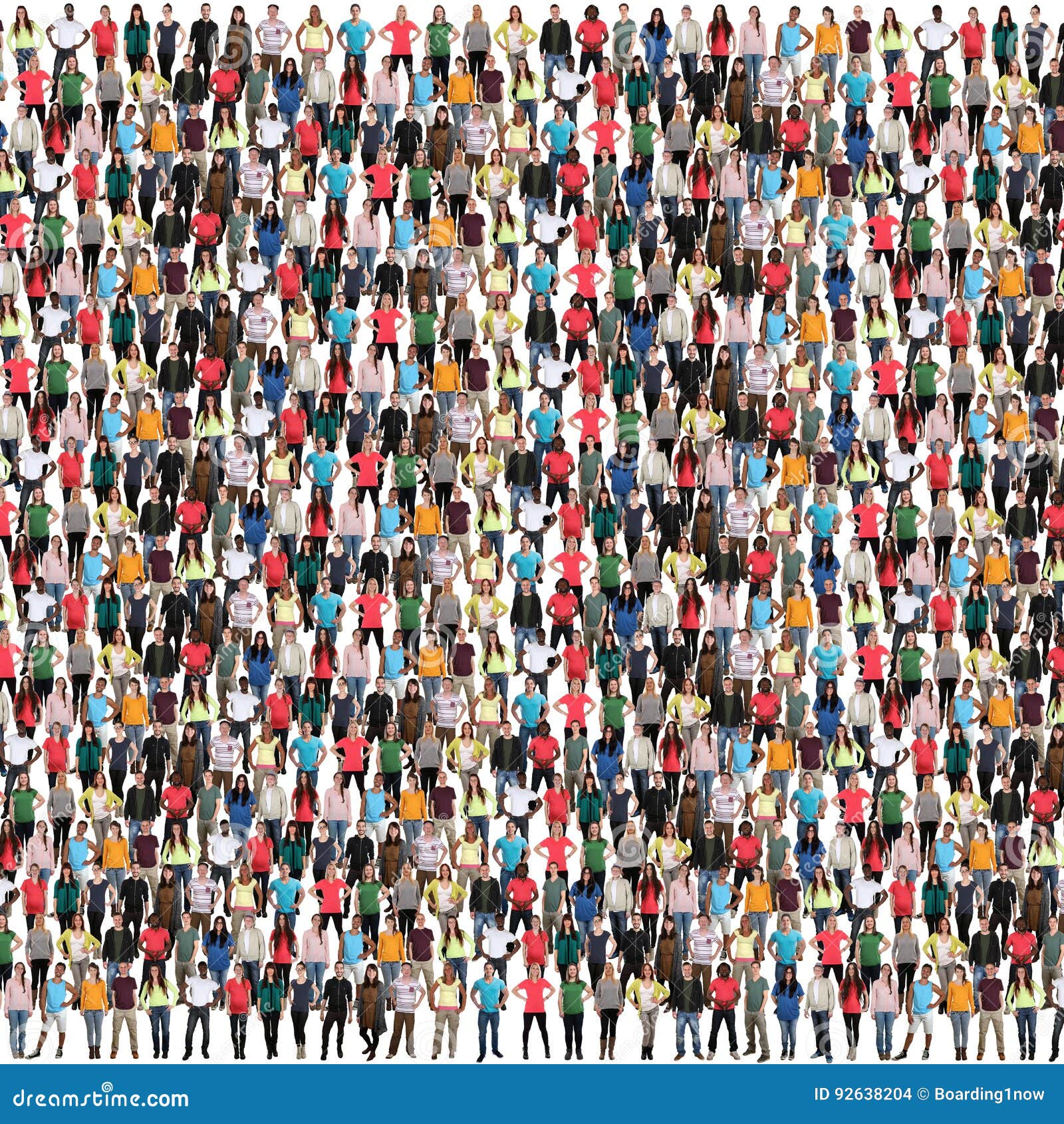 Group of Young People Background Crowd Multicultural Colorful Mu Stock ...