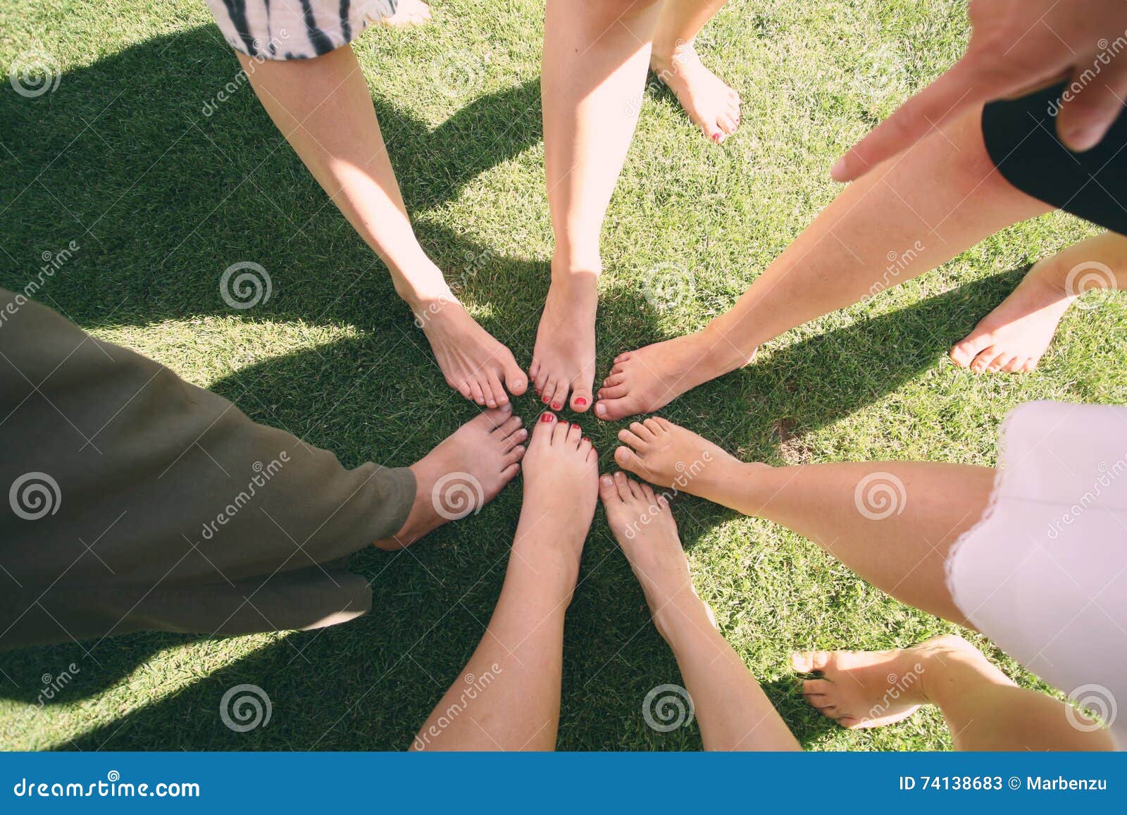 Group of Young People Barefoot Stock Image - Image of healthy, foot ...