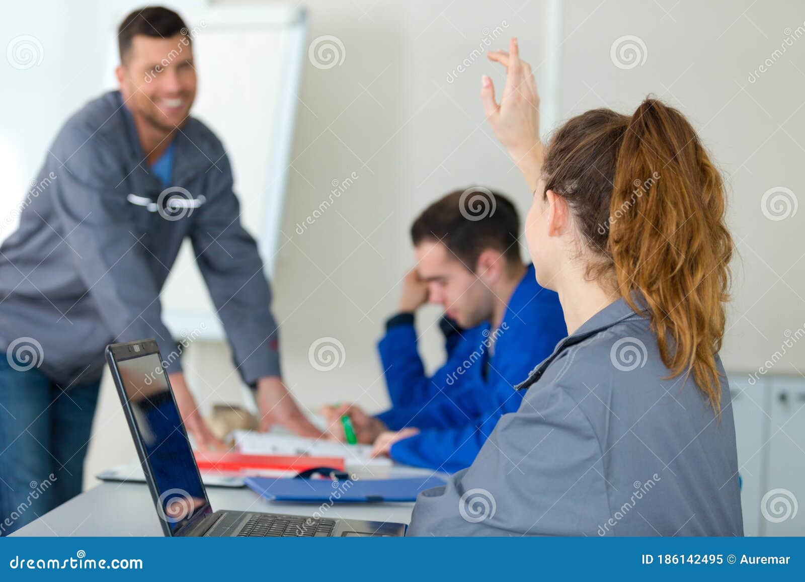 Group Young People in Business Training Stock Image - Image of design ...