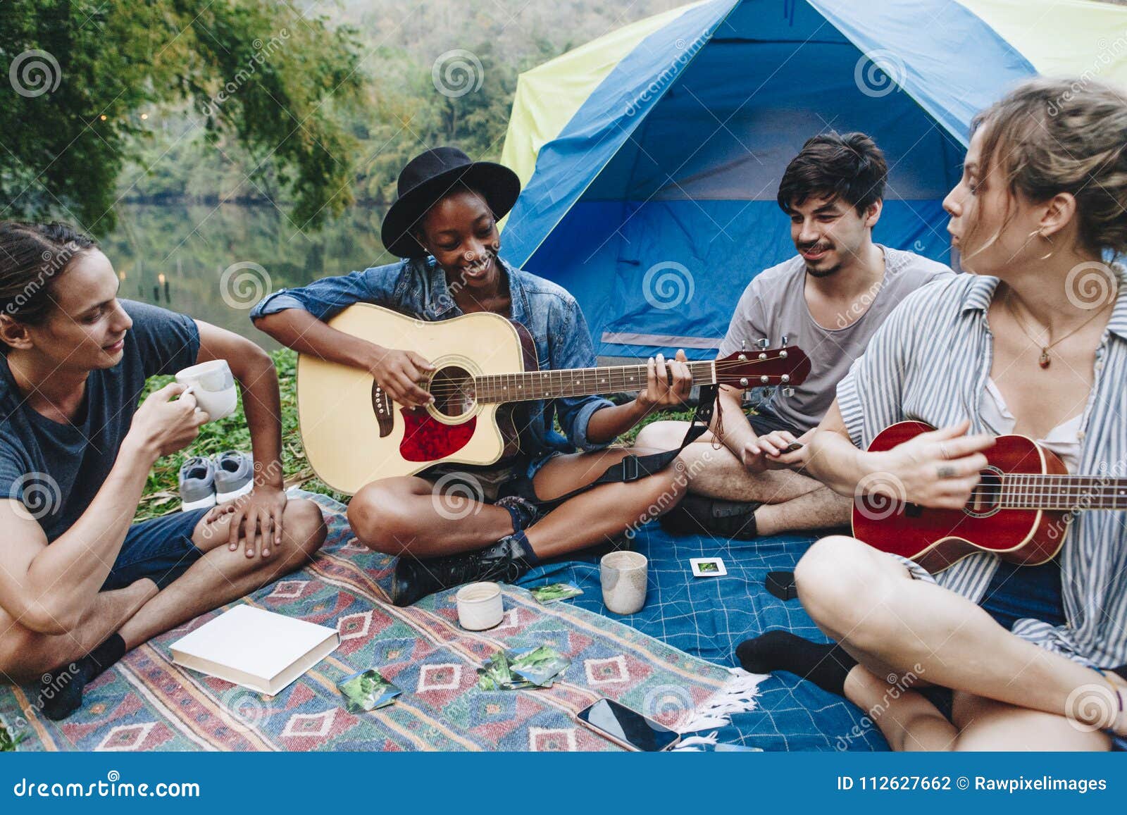 Group of Young People on Camp Stock Photo - Image of business, formal ...