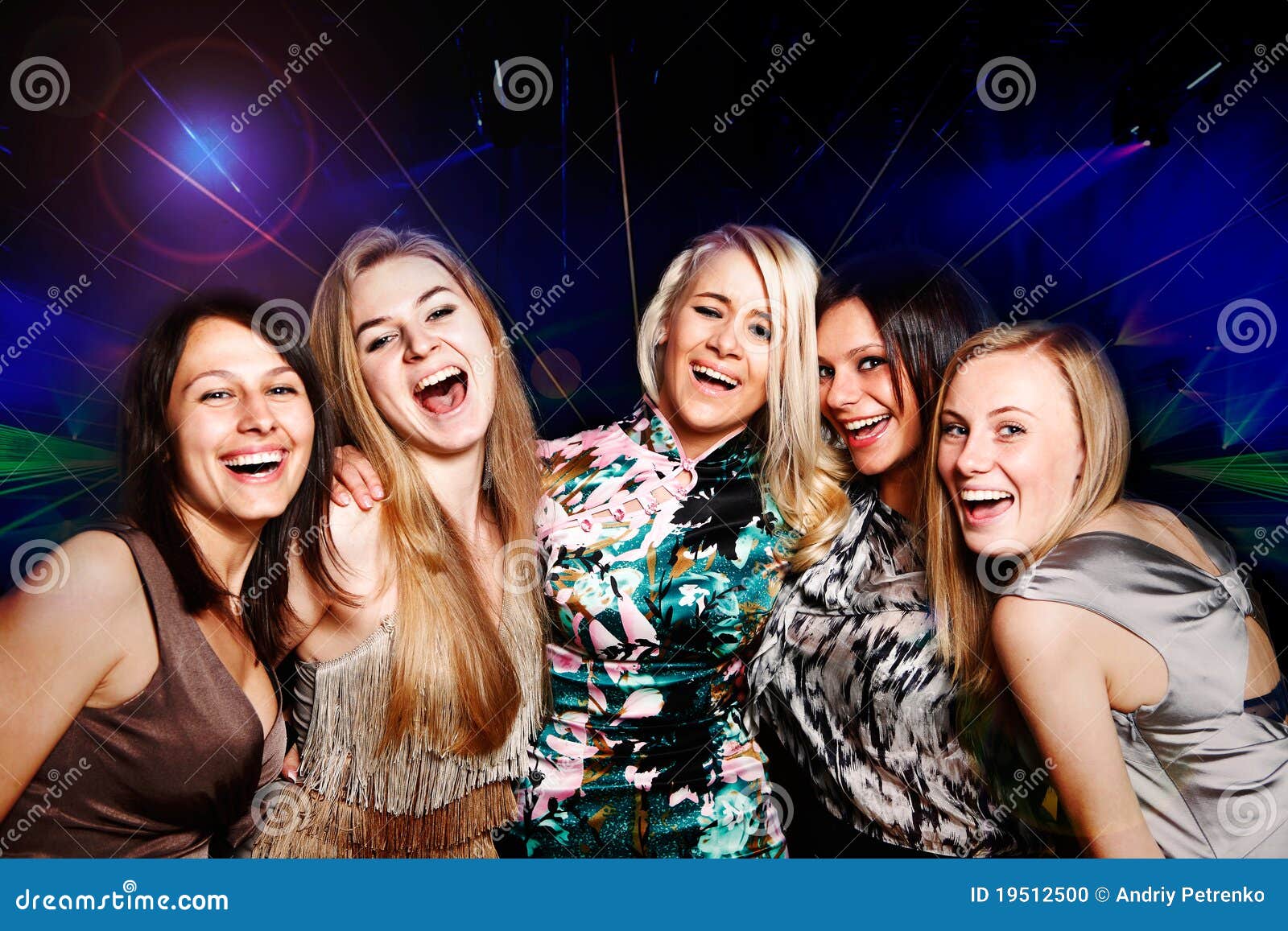 A Group of Young People in Club Stock Photo - Image of diversity, night ...