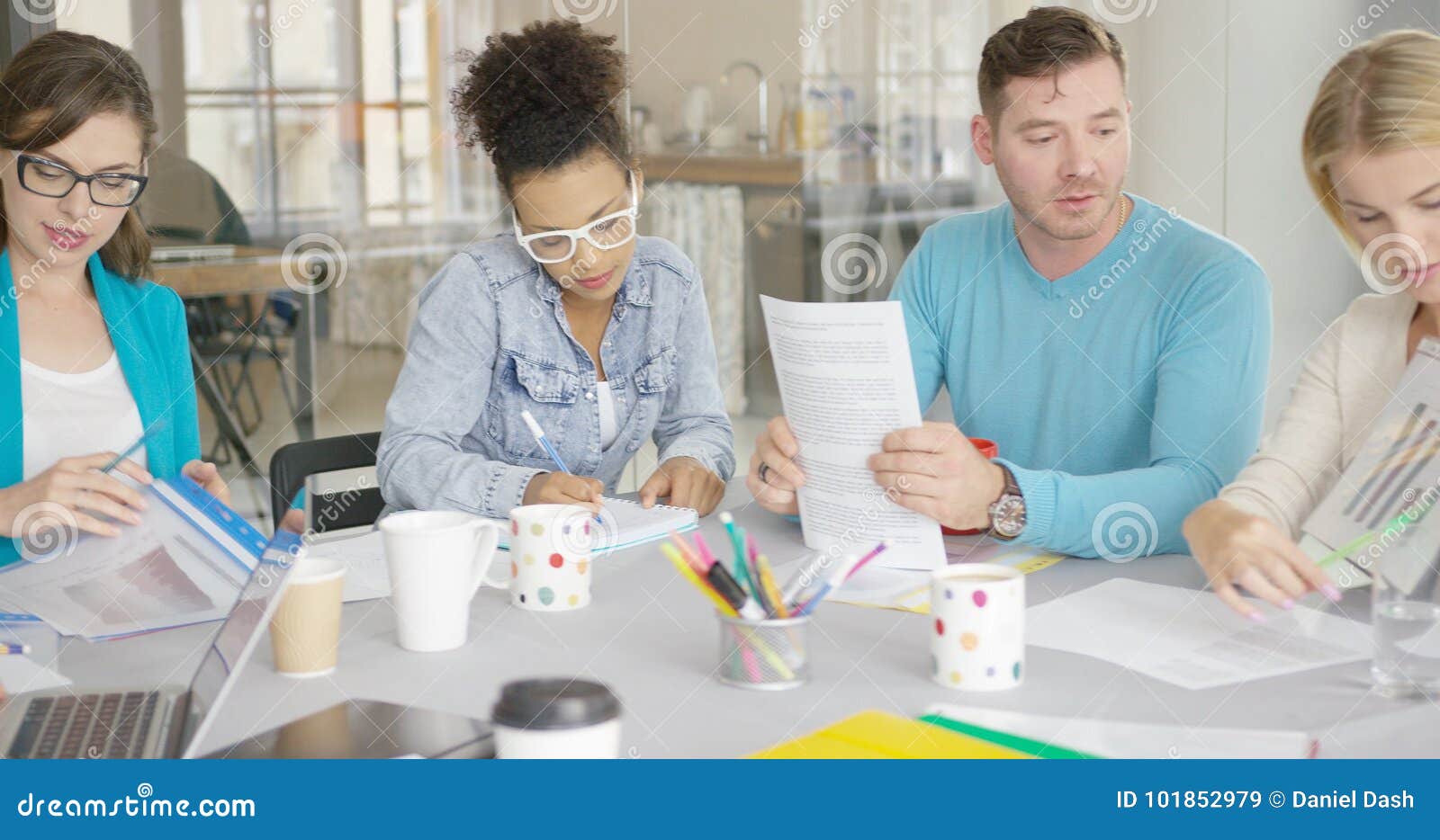 People Working with Documents Stock Image - Image of paperwork ...