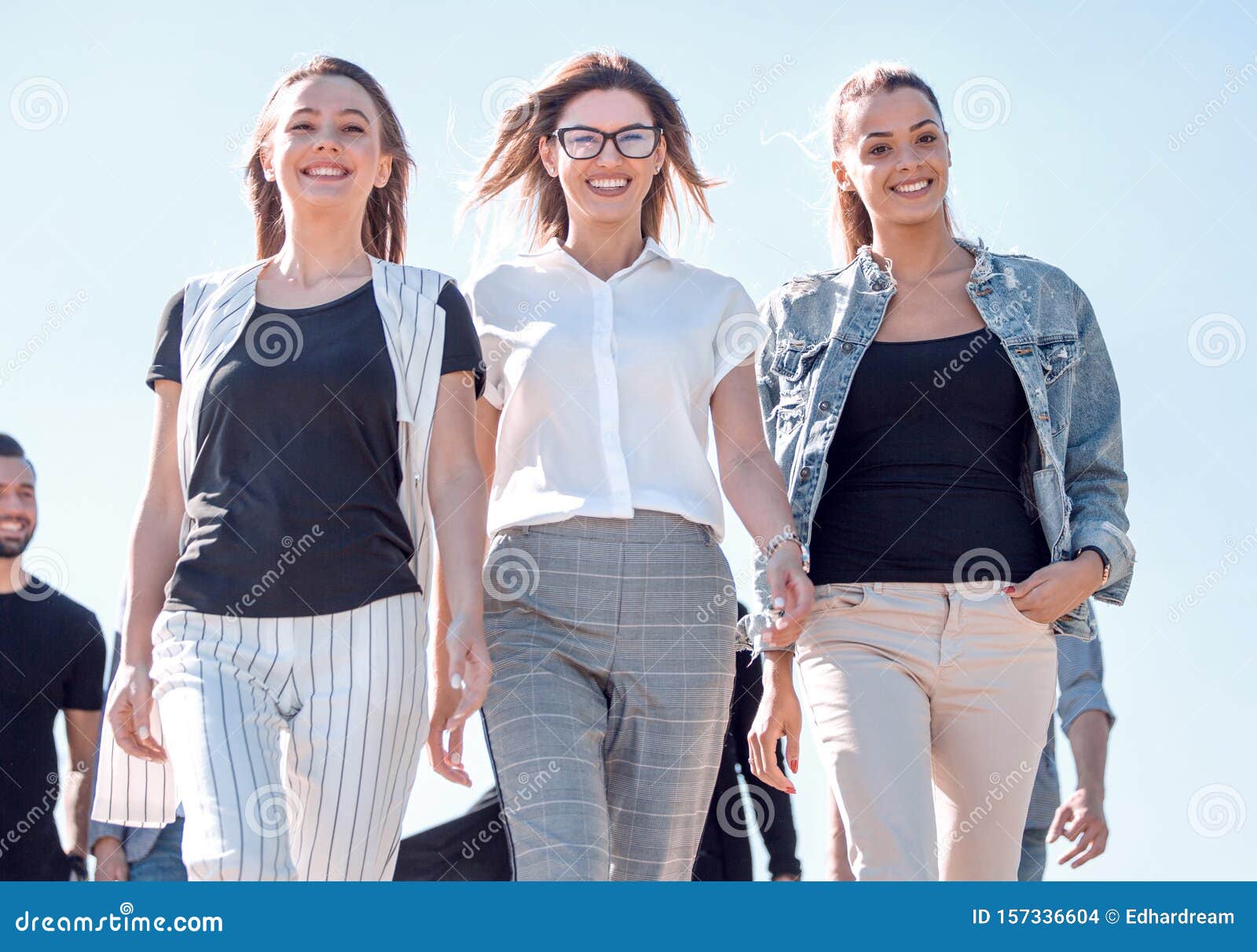 Group of Young People, Confidently Stepping Forward Stock Photo - Image ...