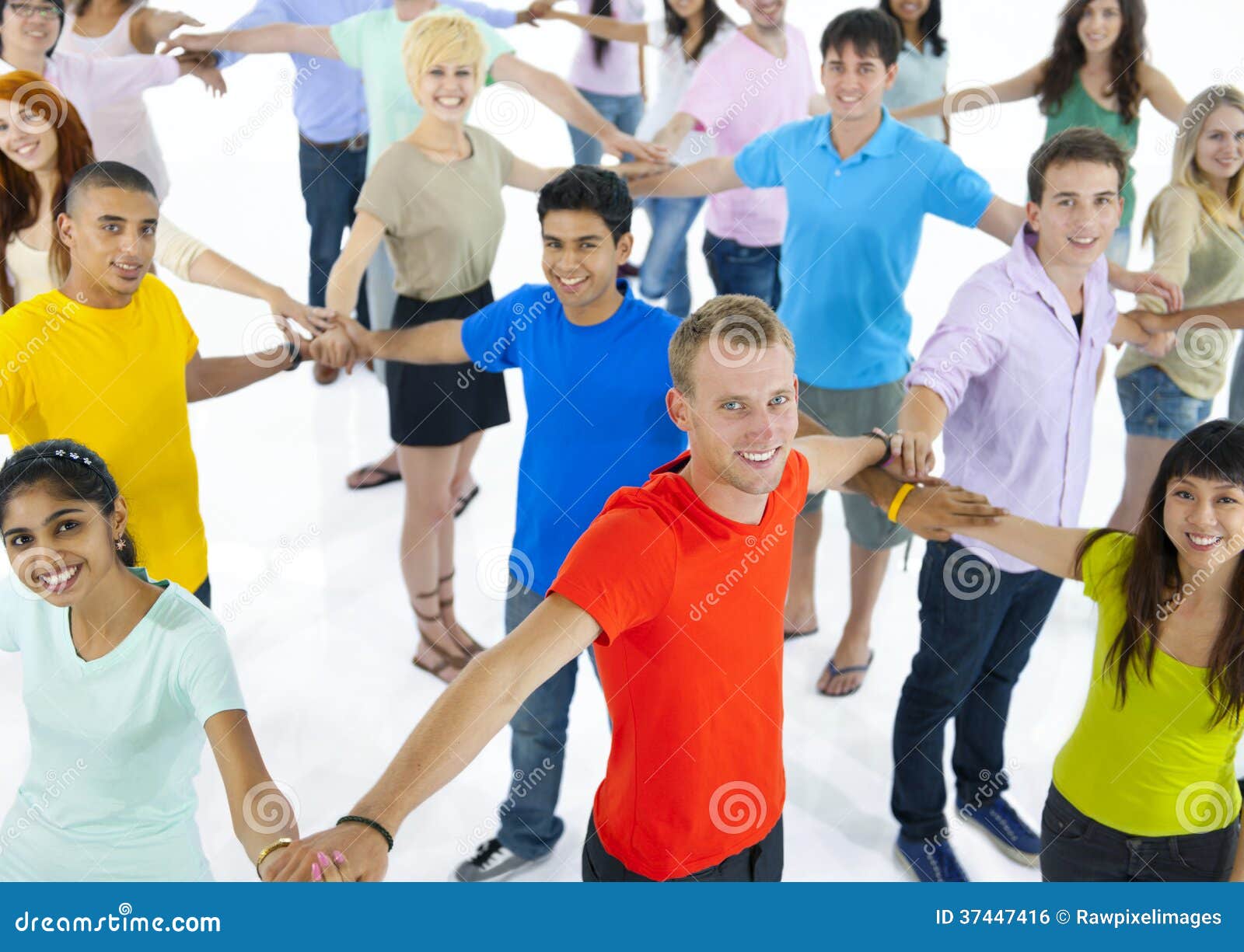 Group of Young People Connecting with Each Other Stock Photo - Image of ...