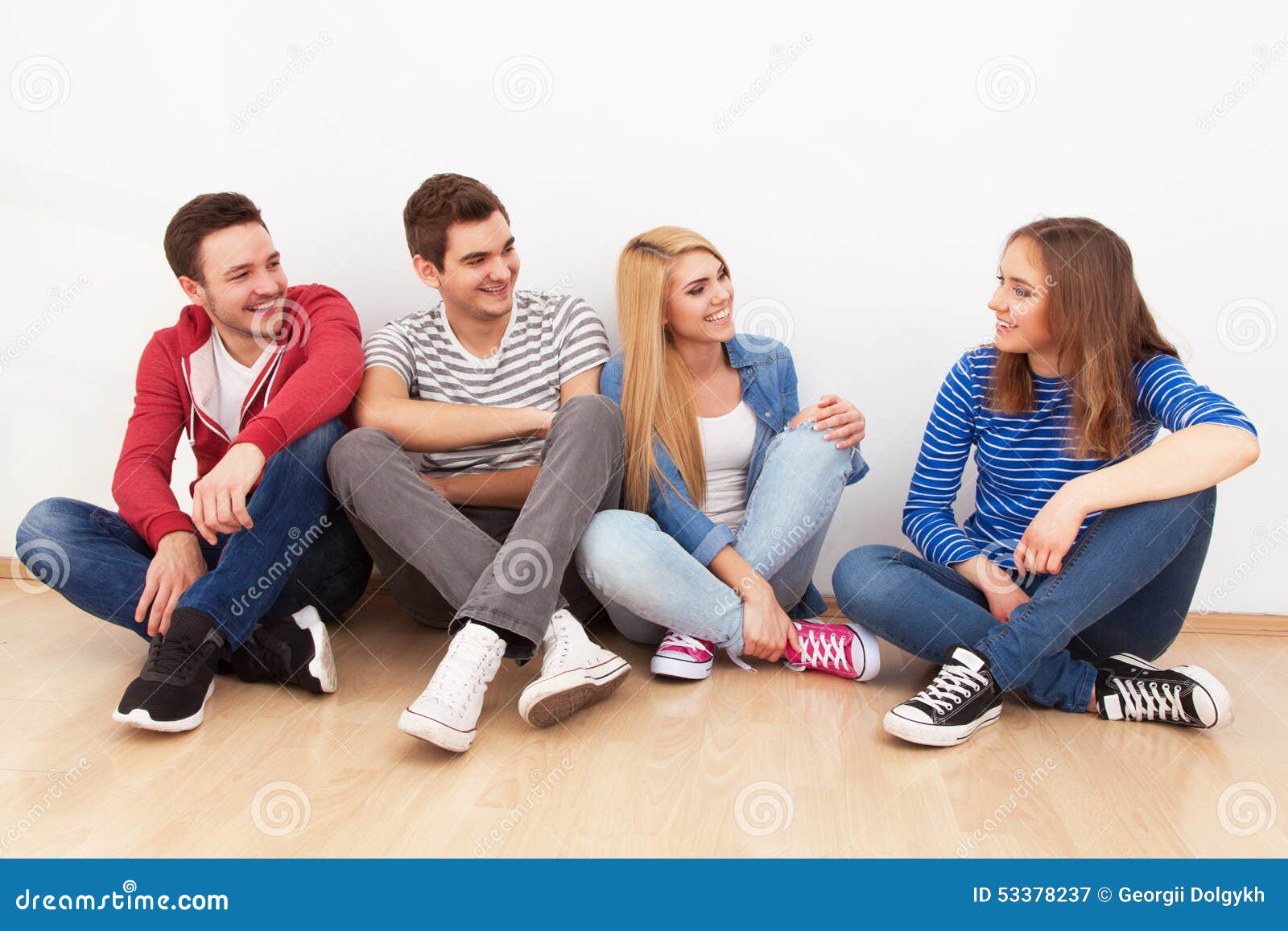 Group of young people stock image. Image of four, female - 53378237