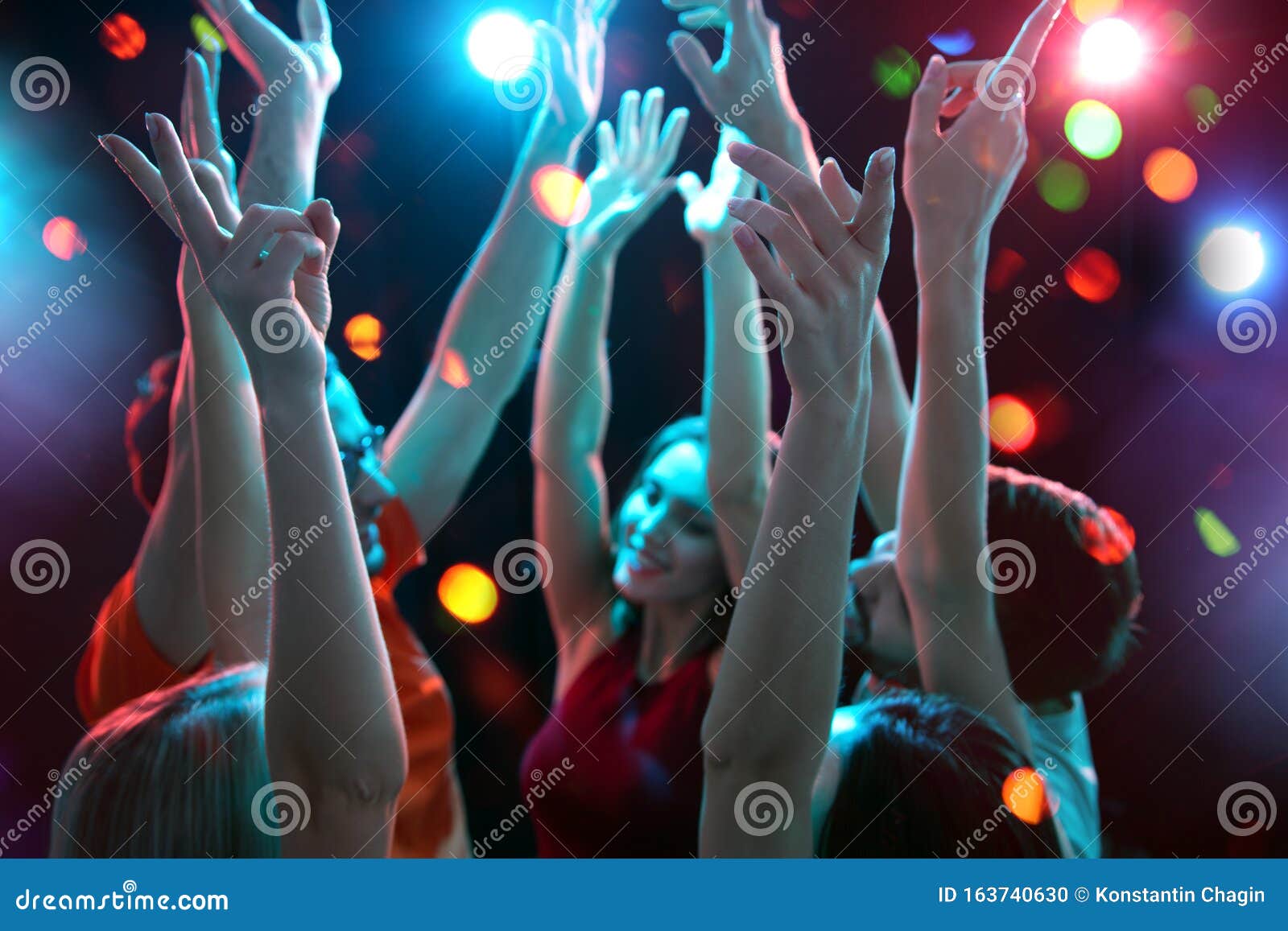 Group of Young People Having Fun Dancing at Party Stock Photo - Image ...