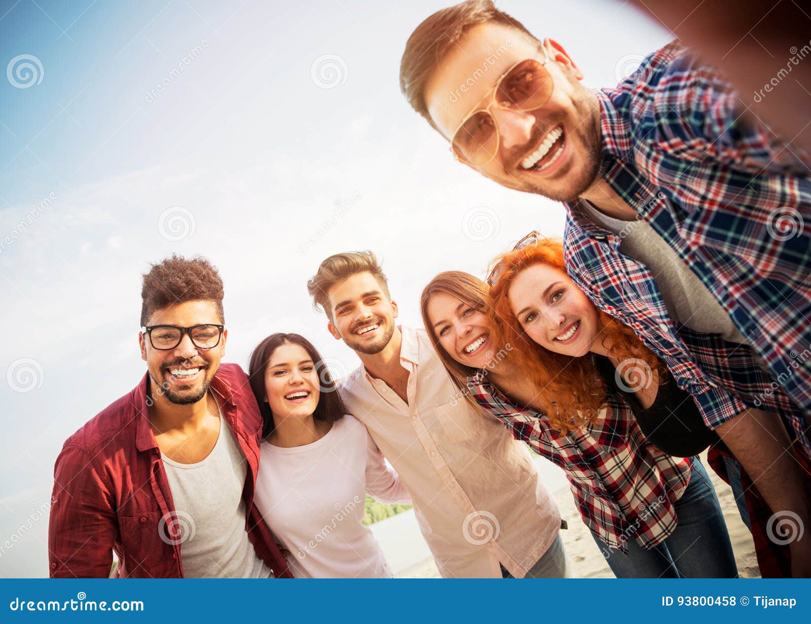 Group of Young People Having Fun Outdoors Stock Photo - Image of adult ...