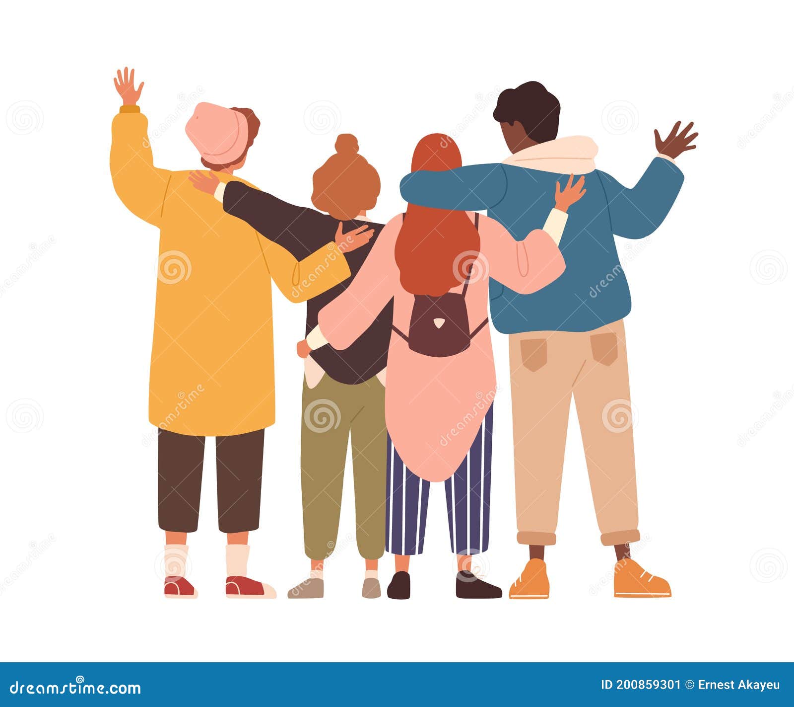 Unity Concept. Different People Unite Together. Join Hands And Pieces ...