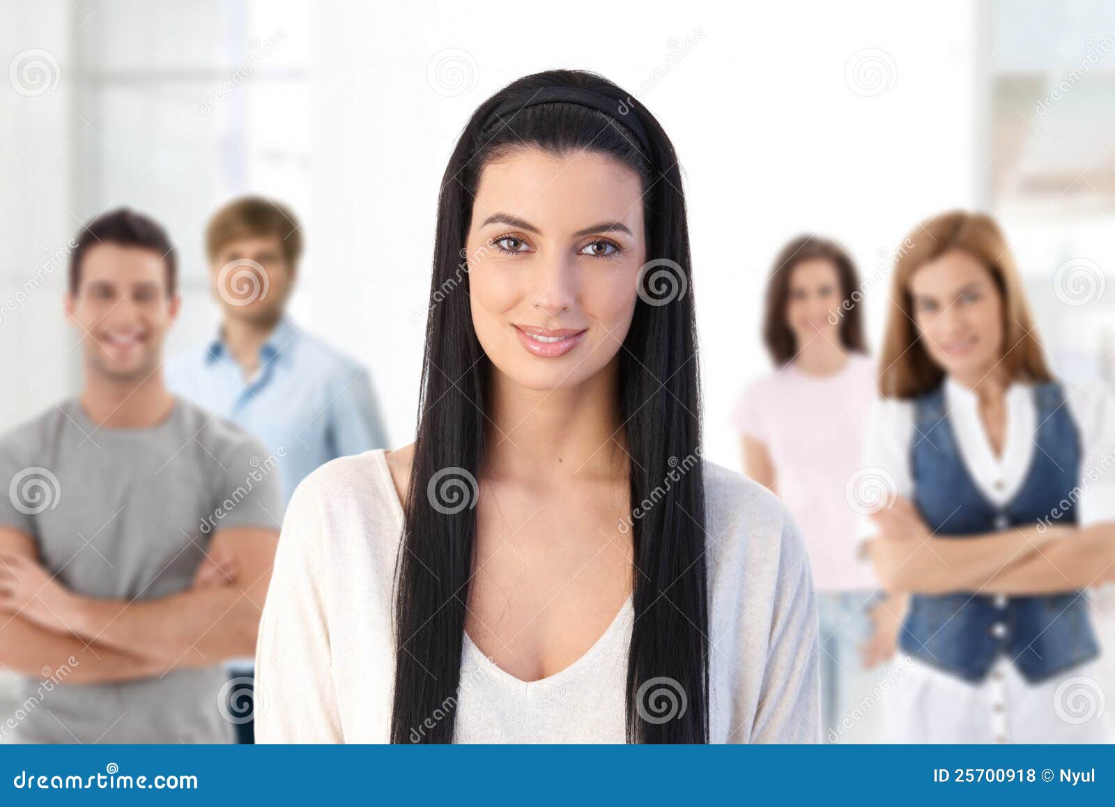 Group of Young People Indoors Stock Photo - Image of business, group ...