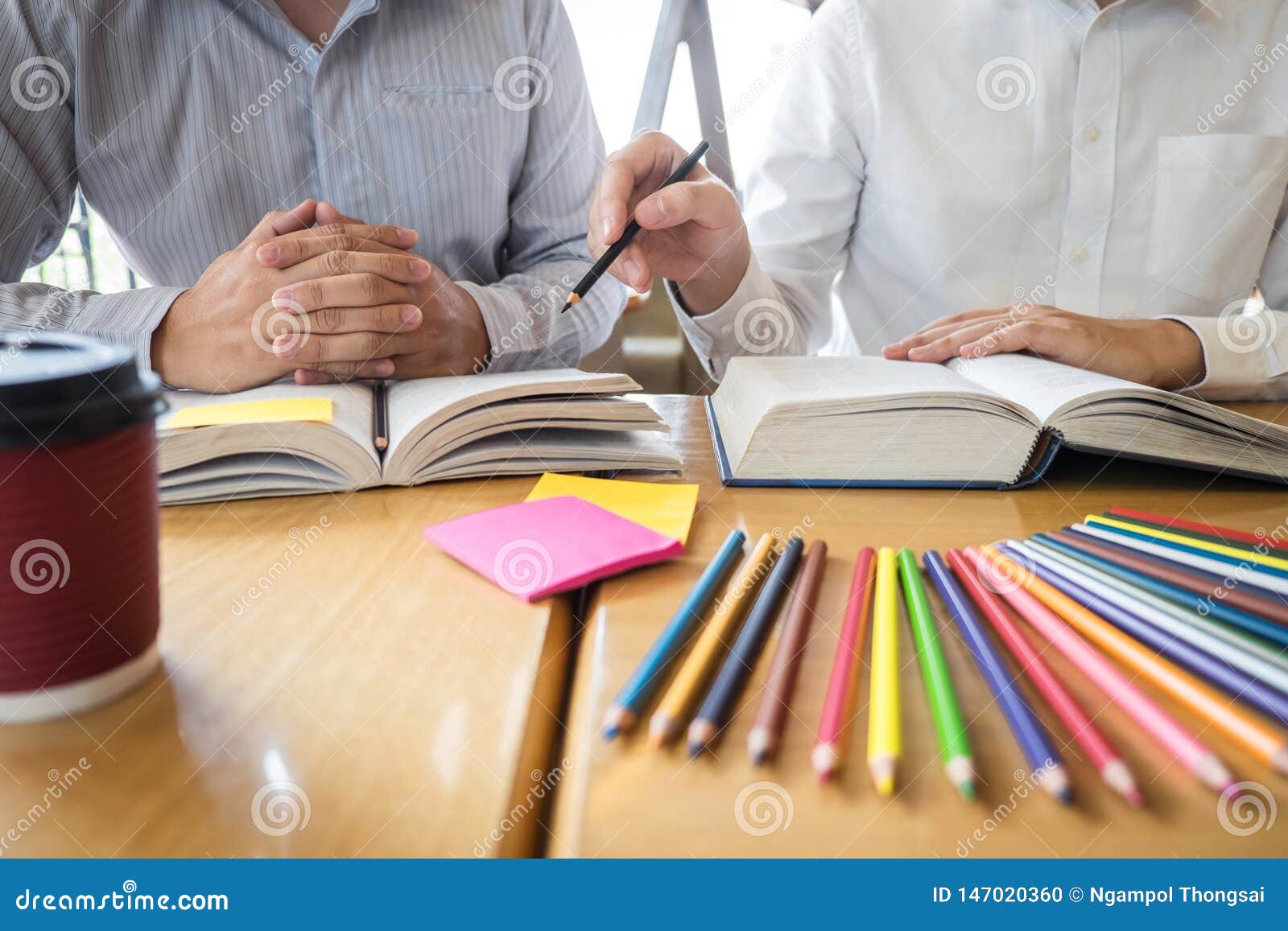Group of Young People Learning Studying New Lesson To Knowledge in ...