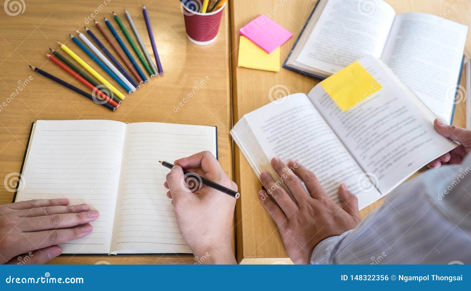 Group of Young People Learning Studying New Lesson To Knowledge in ...