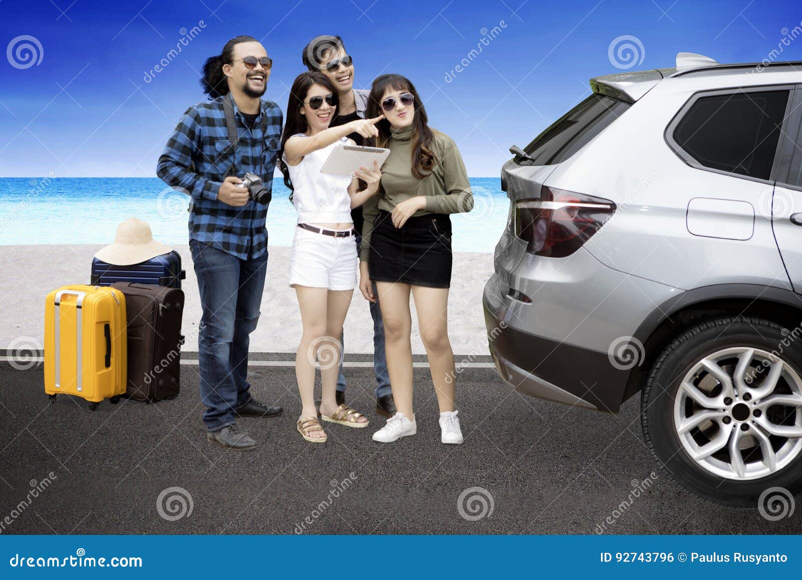 Group of Young People Looking Something Stock Photo - Image of group ...