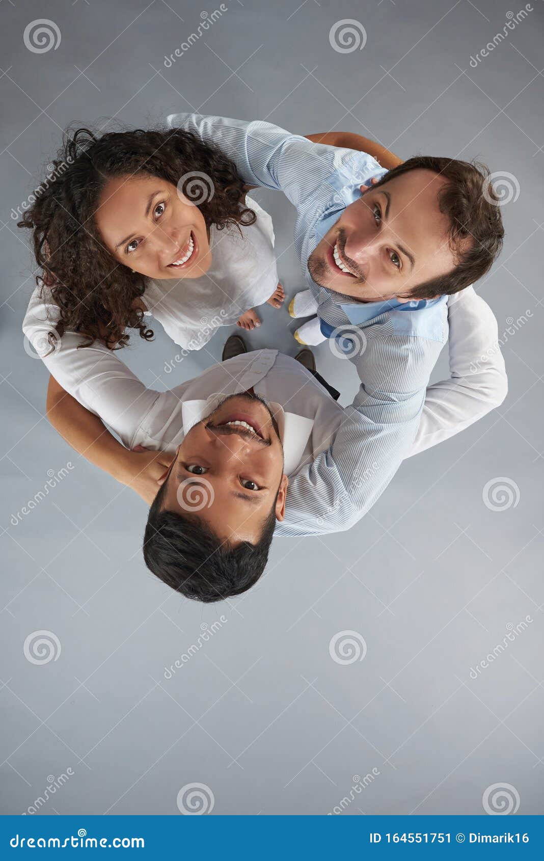 Group of Young People Looking Up Stock Image - Image of cheerful ...