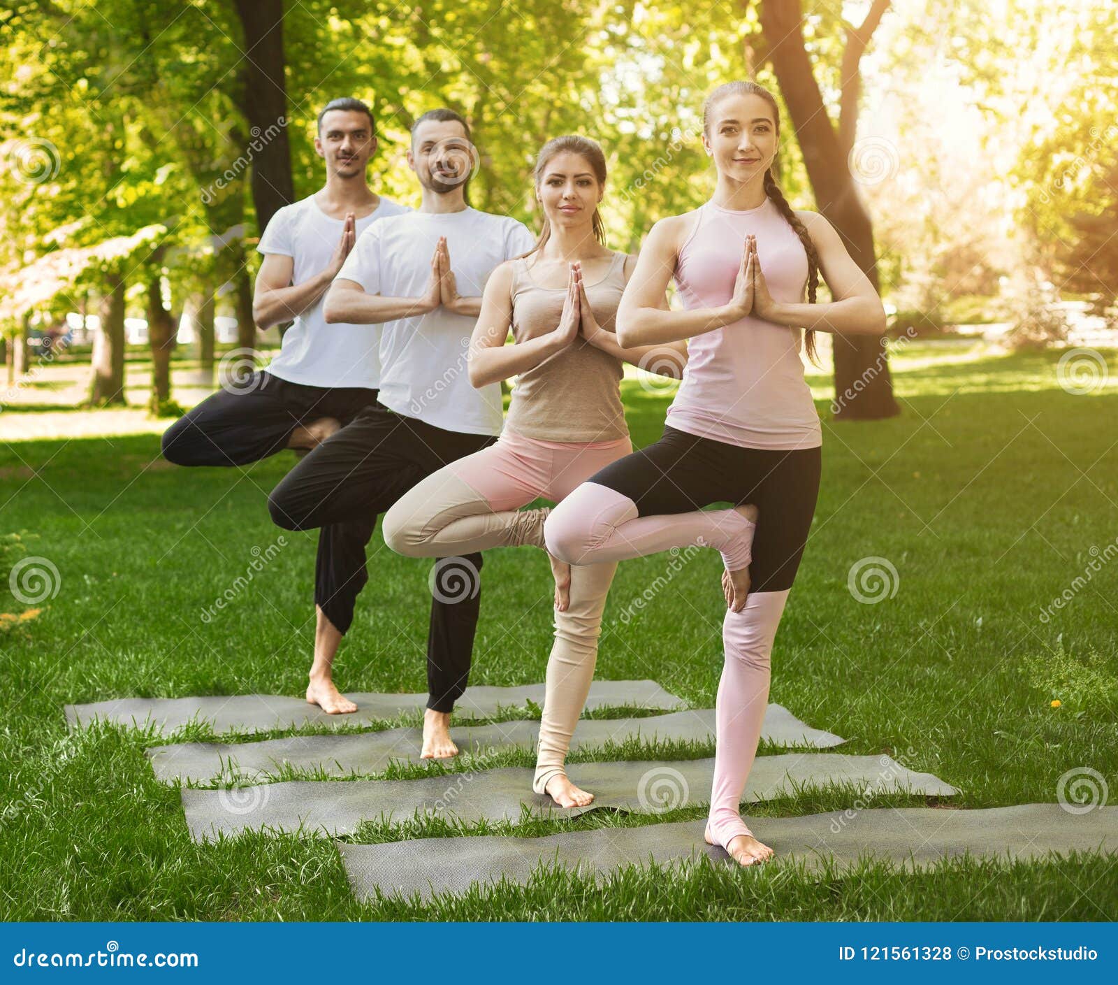 Group of People Practicing Yoga in Park Stock Photo - Image of nature ... Group of People Practicing Yoga in Park Stock Photo - Image of nature ...