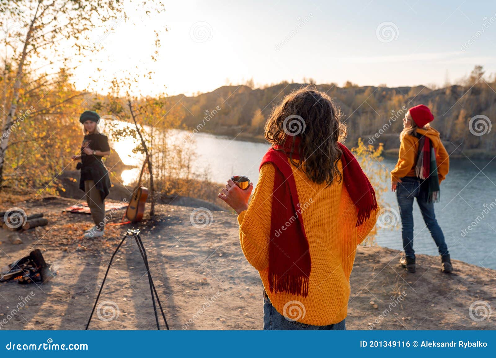 The Group of Young People are Resting in Nature Stock Photo - Image of ...
