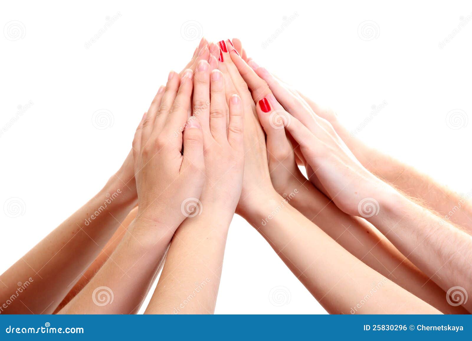 Group of Young People S Hands Stock Photo - Image of creativity, female ...