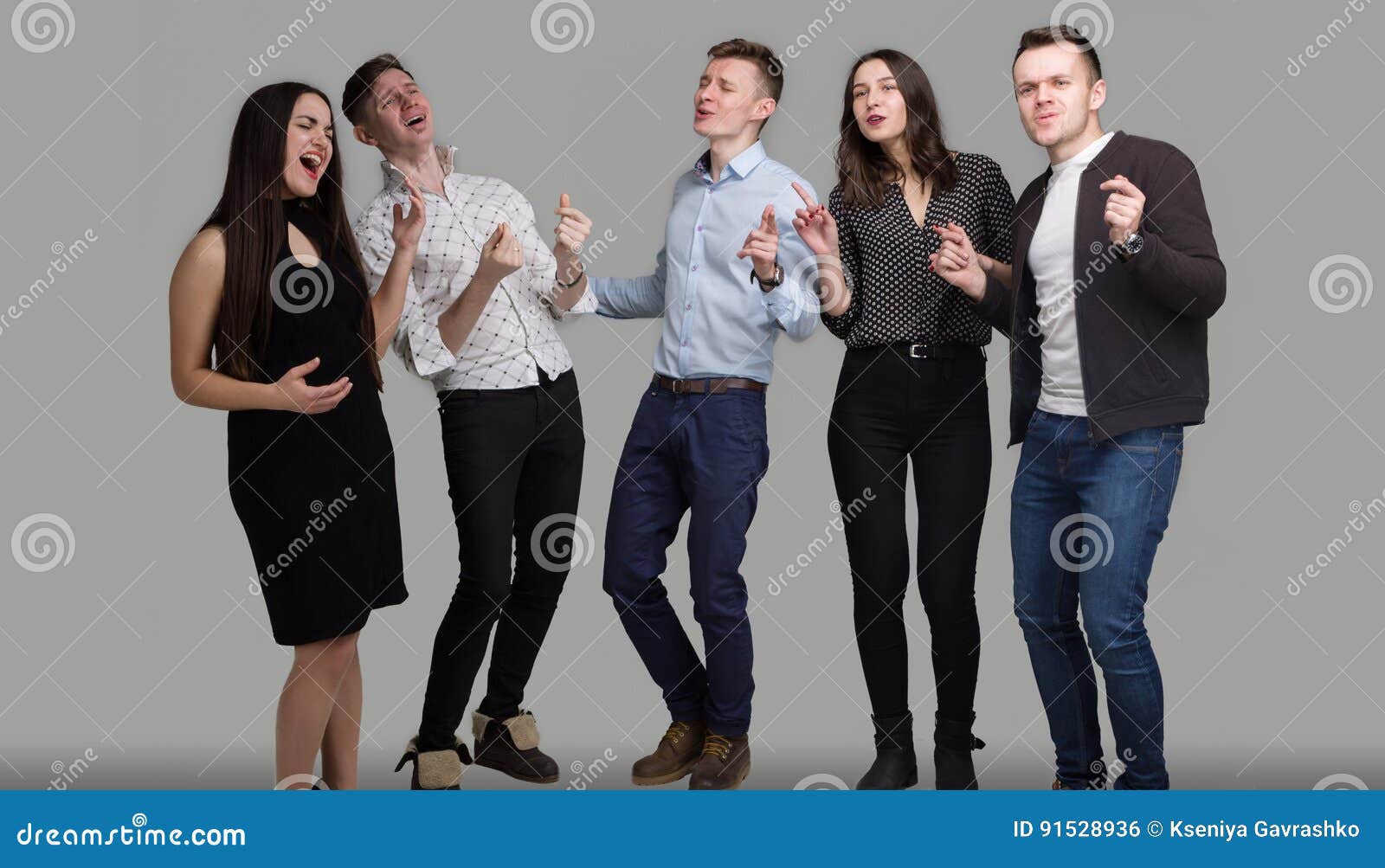 A Group of Young People Sing Stock Photo - Image of lifestyle, friend ...