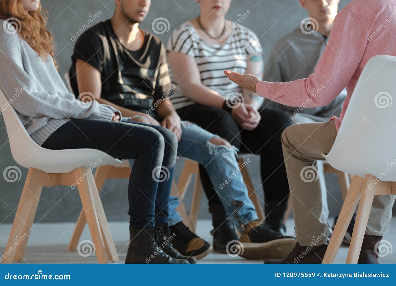 Group of Young People Sitting in a Circle and Talking To a Psych Stock ... Group of Young People Sitting in a Circle and Talking To a Psych Stock ...