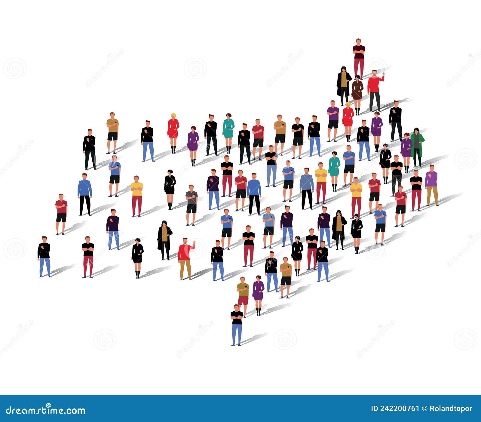 Group of Young People, Vector Graphics Stock Vector - Illustration of ...
