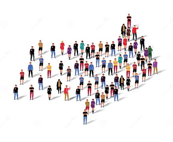 Group of Young People, Vector Graphics Stock Vector - Illustration of ...