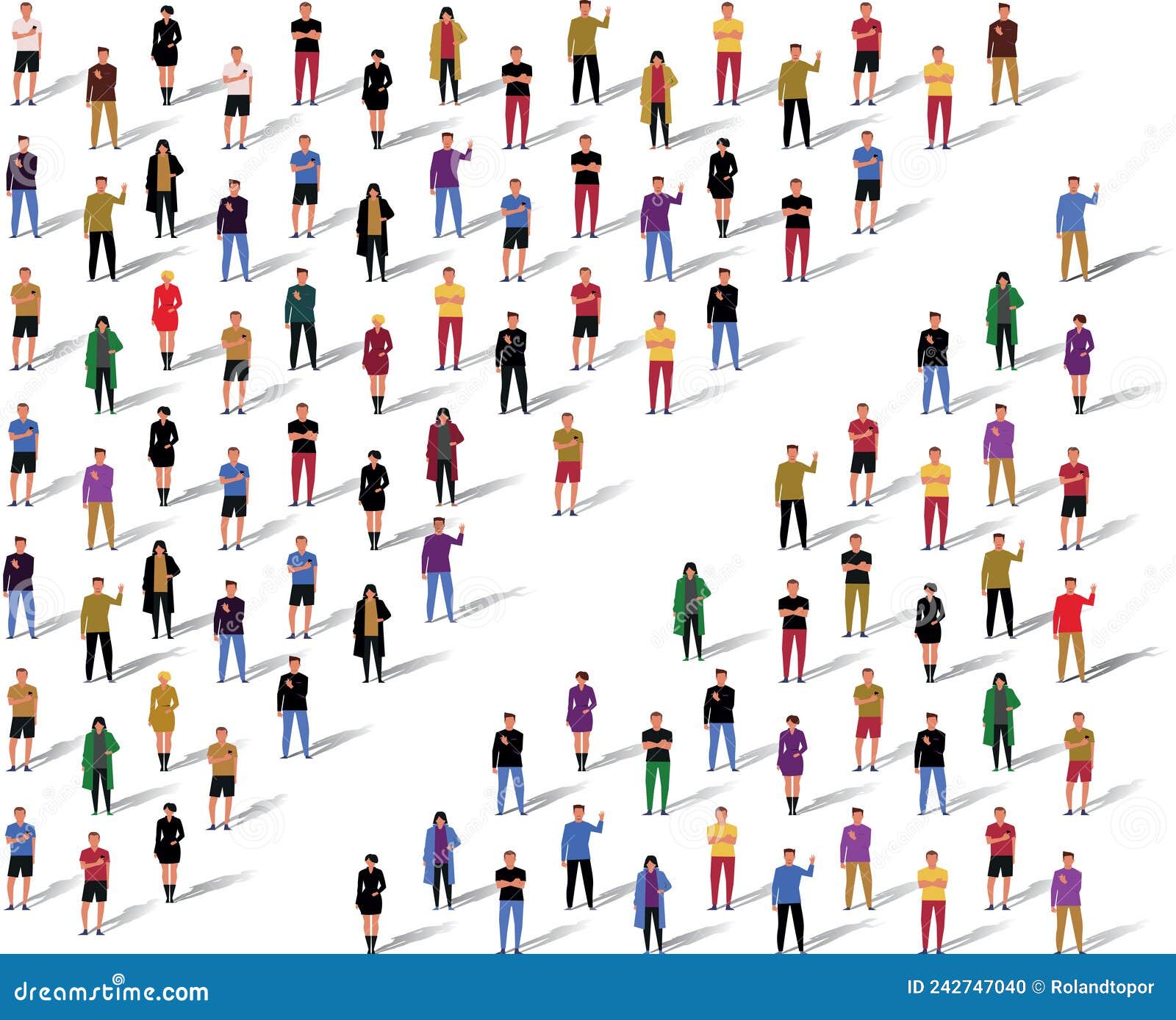 Group of Young People, Vector Graphics Stock Vector - Illustration of ...