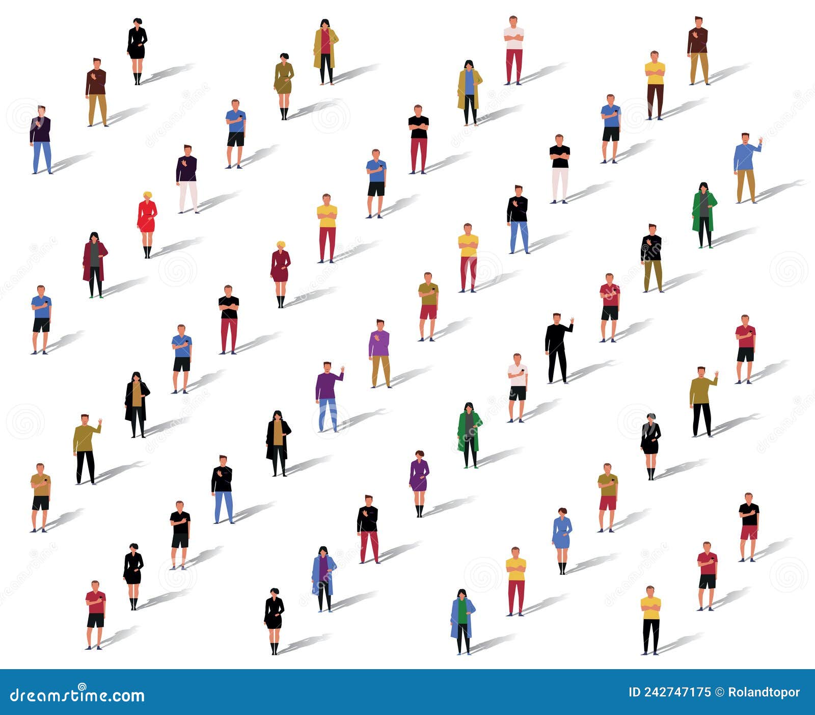 Group of Young People, Vector Graphics Stock Vector - Illustration of ...