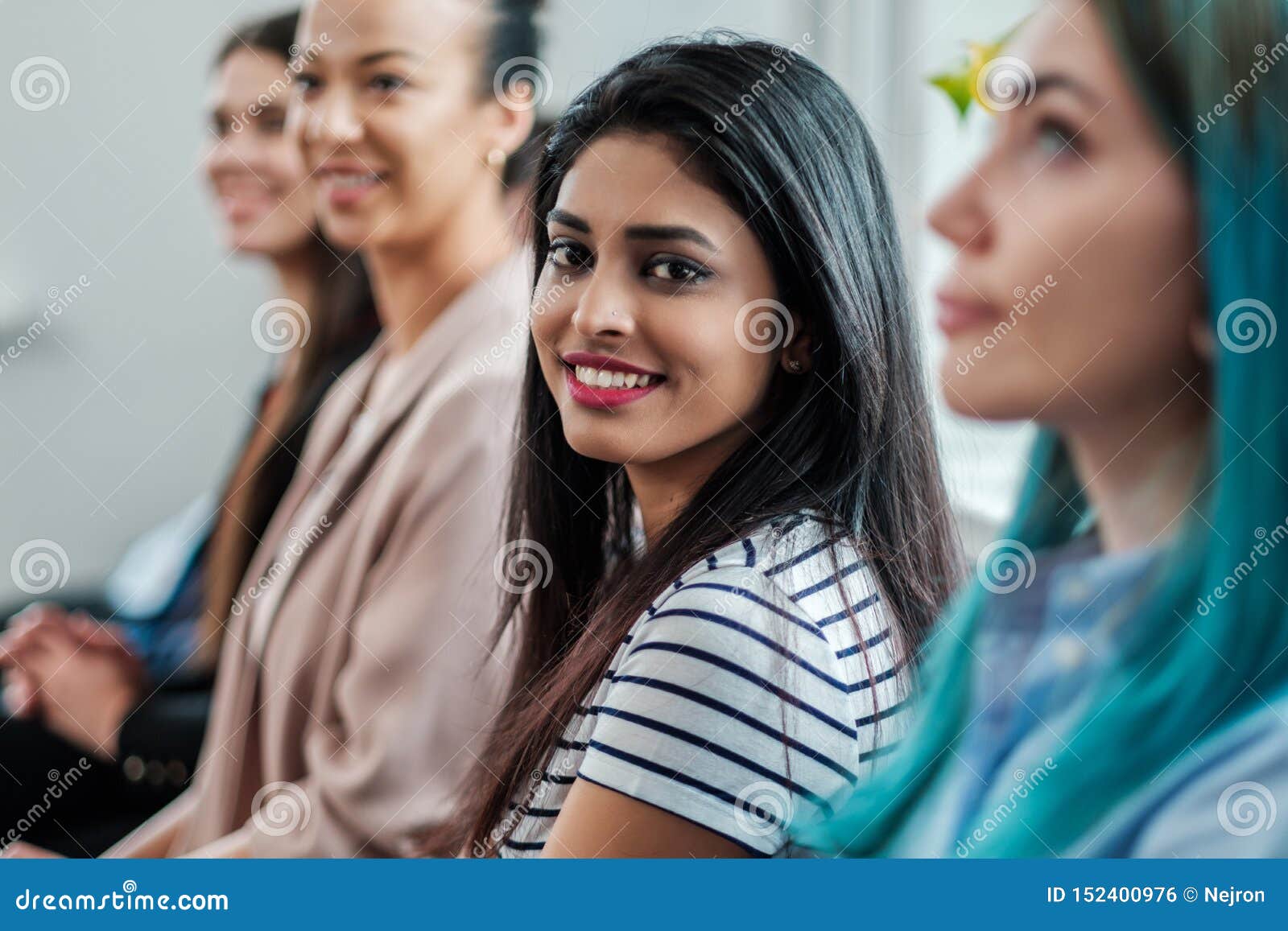 Group of Young People Waiting for a Casting or Job Interview Stock ...