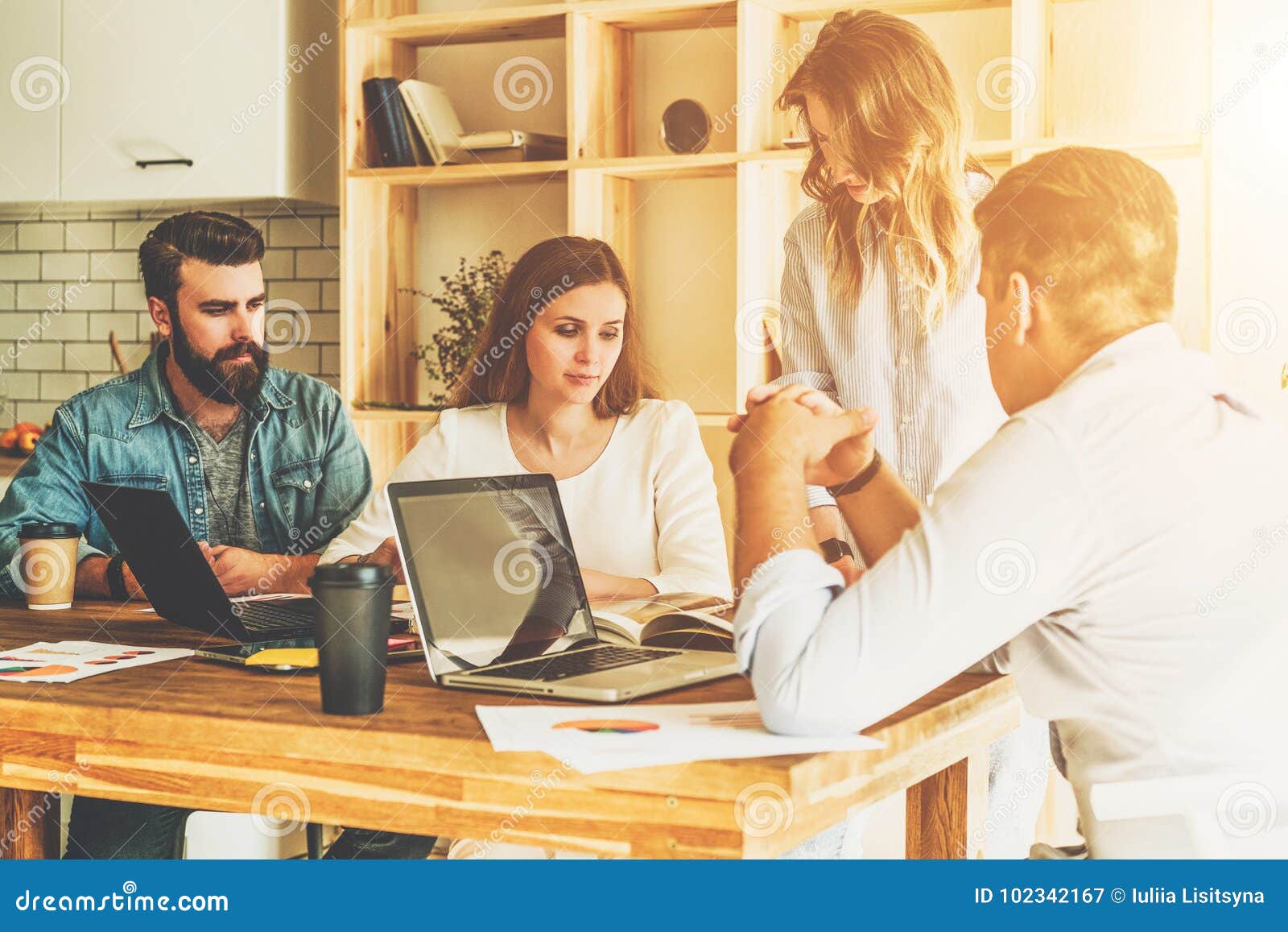 Teamwork Startup Project Planning Making Great Discussion Team Meeting ...