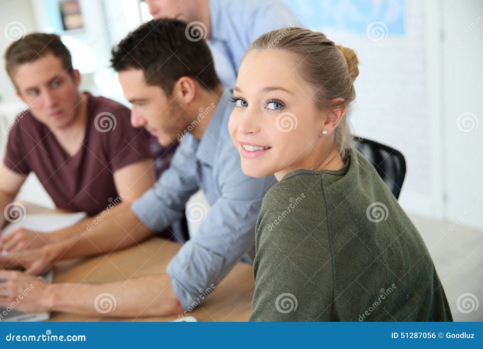 Group of Young Students in Business Training Stock Photo - Image of ...