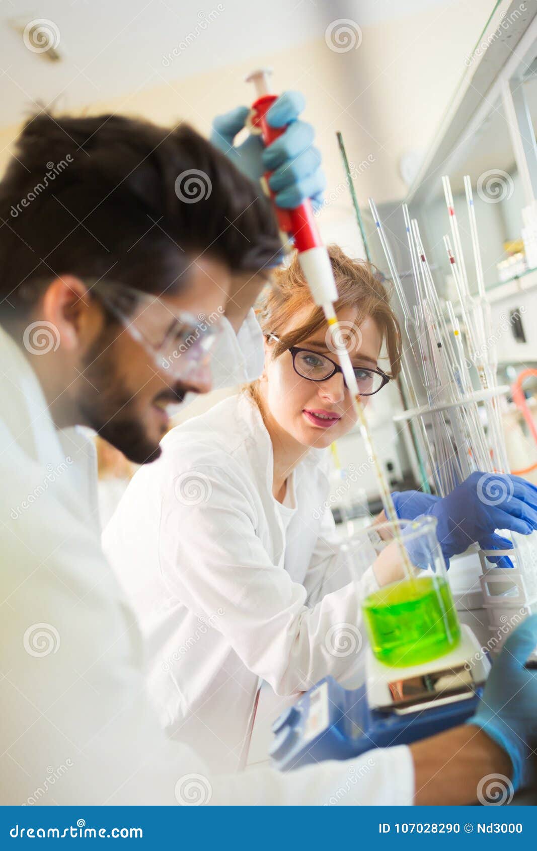 Group of Students Working at the Laboratory Stock Photo - Image of ...