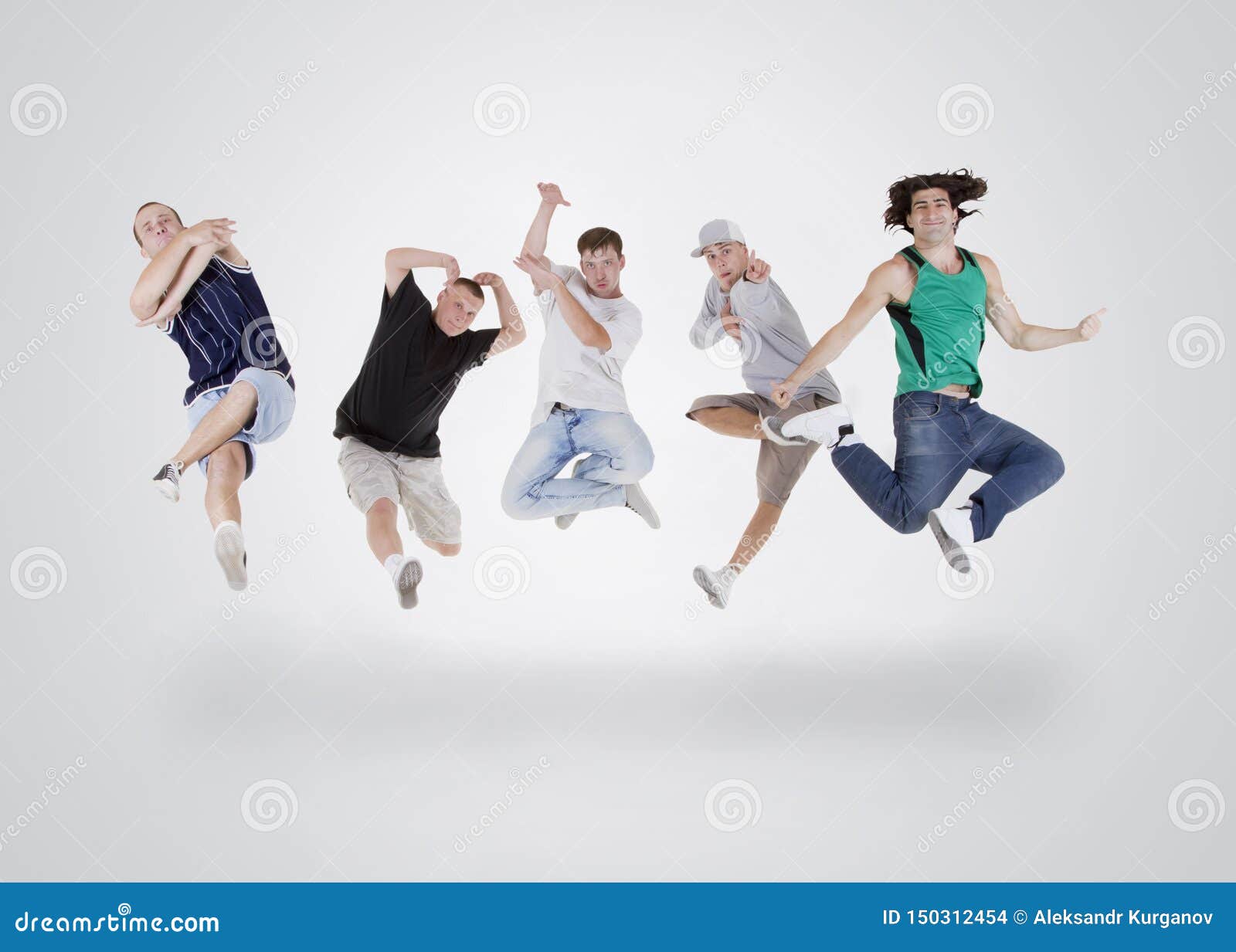 Young Teenagers Jumping Over White Stock Photo - Image of balance, cool ...