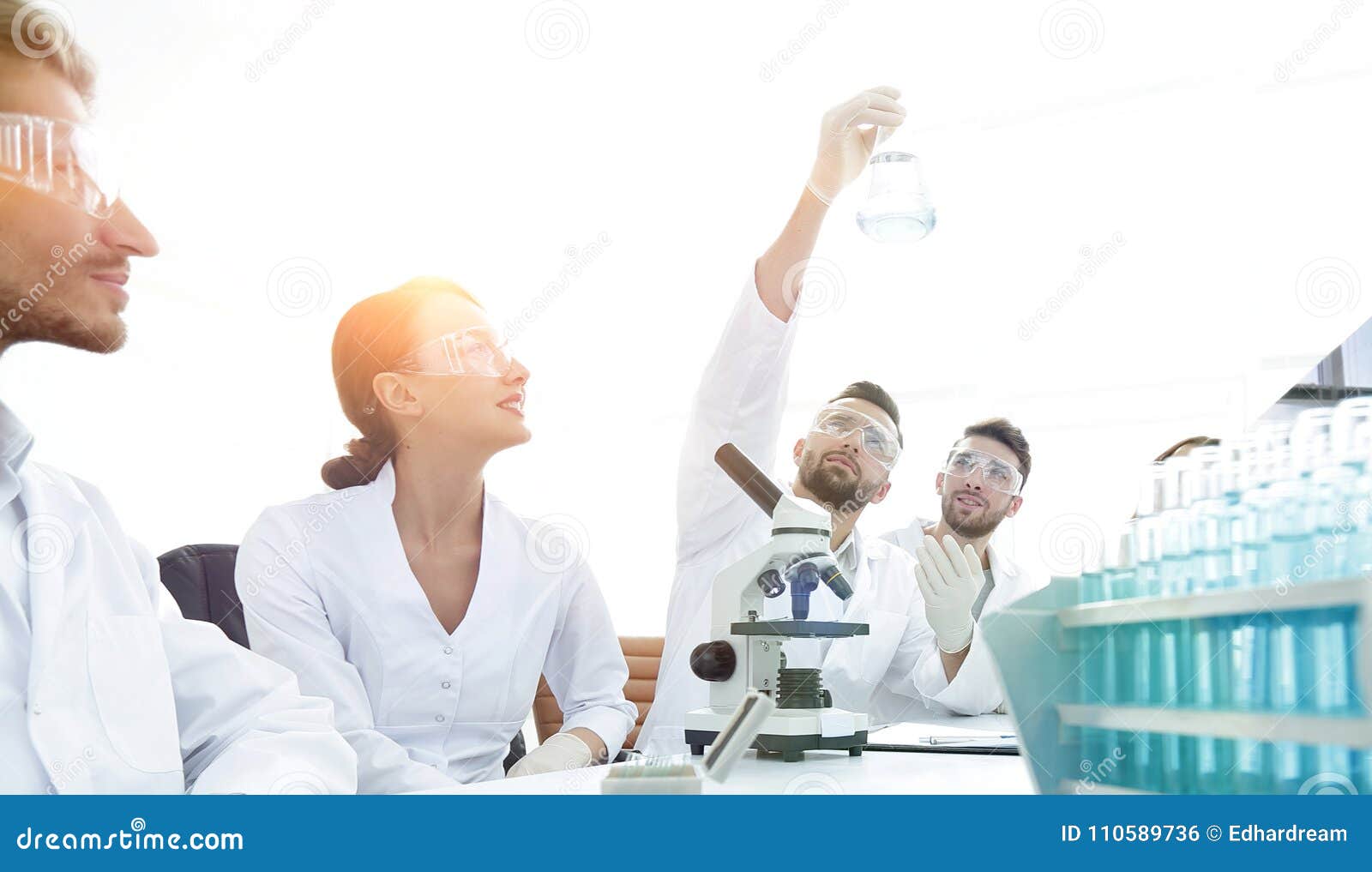 Group of Young Workers are Working in Biochemistry Lab, Stock Photo ...